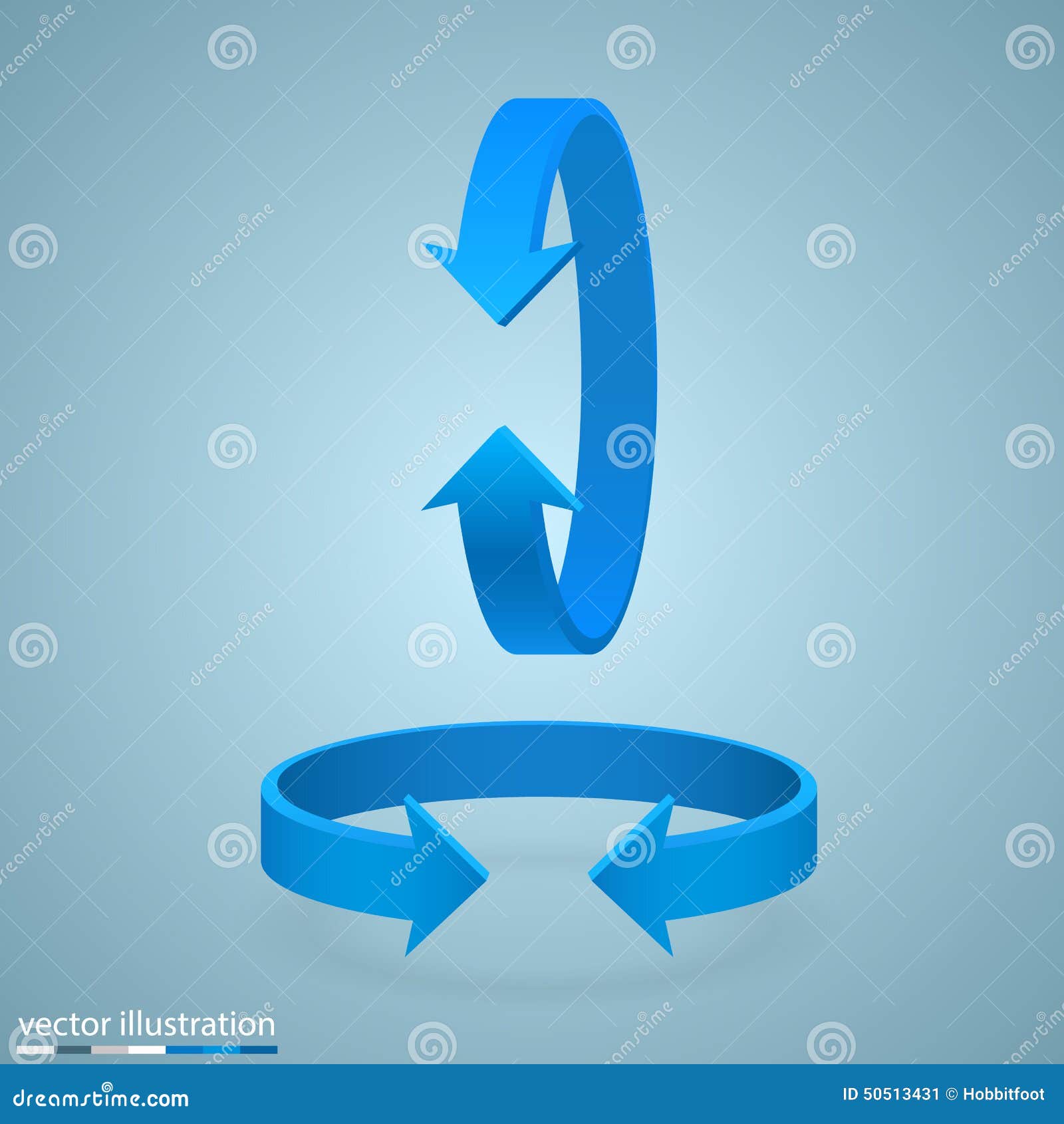 Arrow rotation 3d art info stock vector. Illustration of creative ...