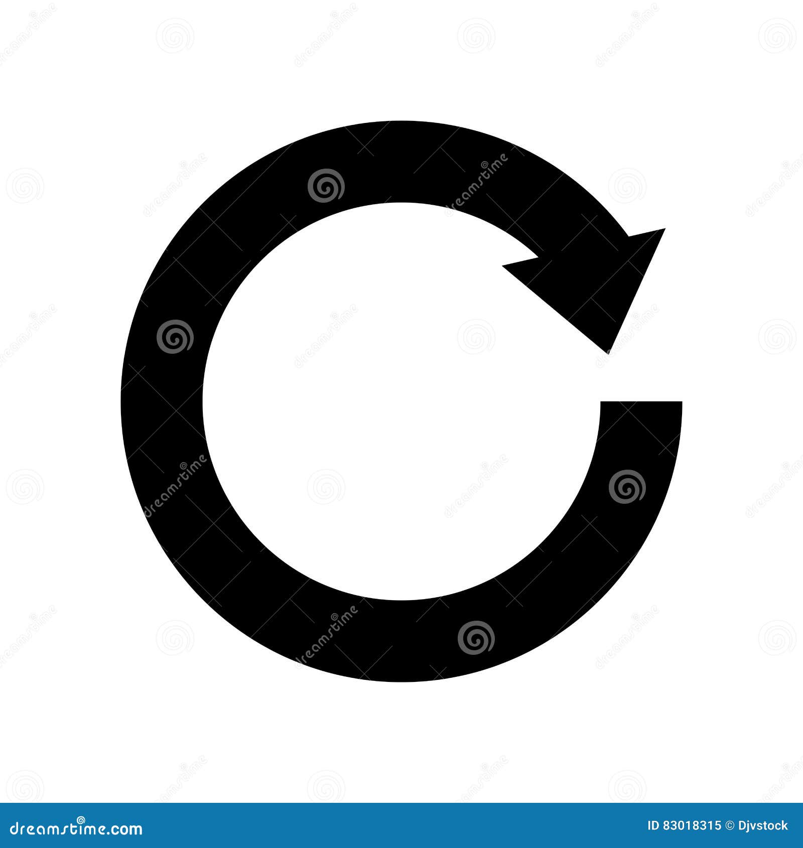 Round Cycle Template With Five Segments. Royalty-Free Stock Image ...