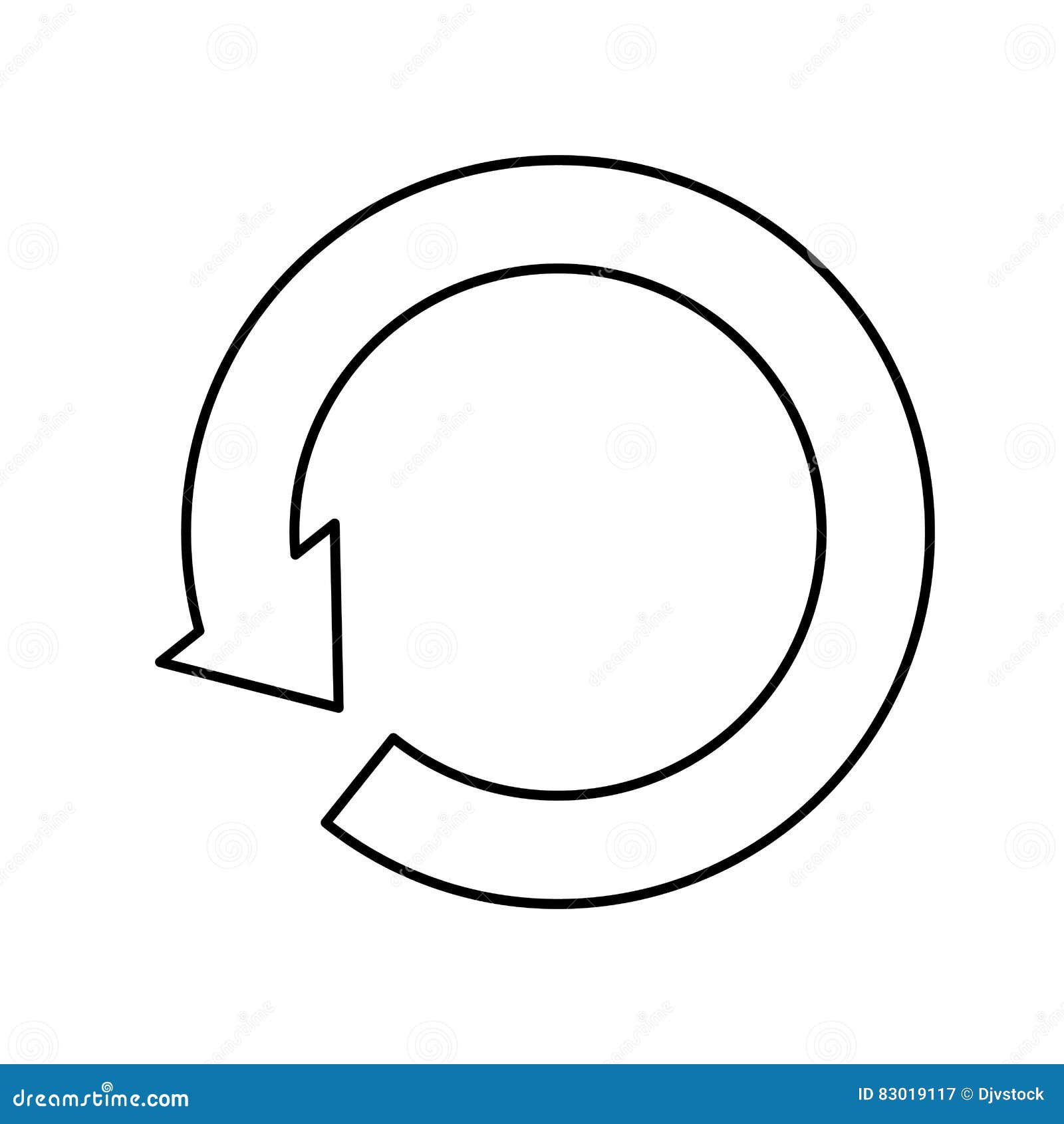 Arrow round cycle stock illustration. Illustration of circle - 83019117