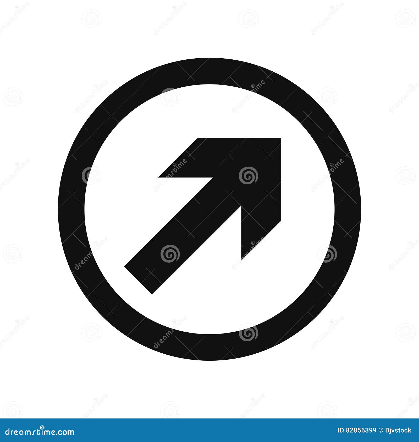 Arrow in round emblem stock illustration. Illustration of arrowheads ...