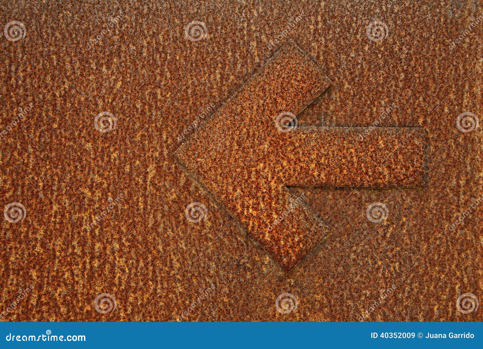 Arrow in rust stock image. Image of brown, rust, rusty - 40352009