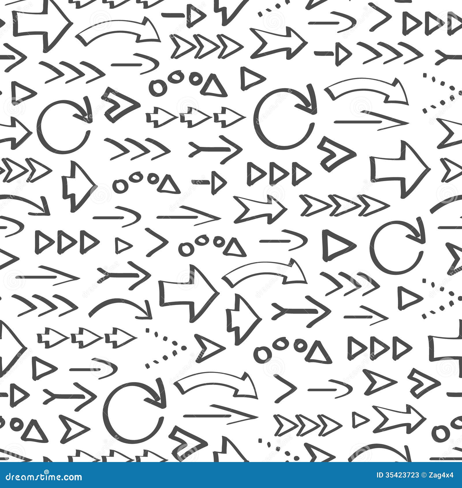 Arrow seamless pattern stock illustration. Illustration of pointer ...