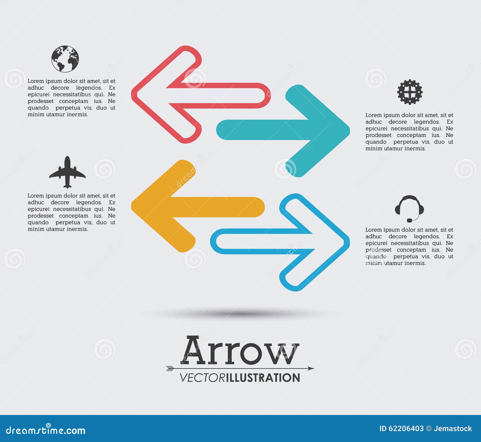 Arrow shape design stock vector. Illustration of icon - 62206403