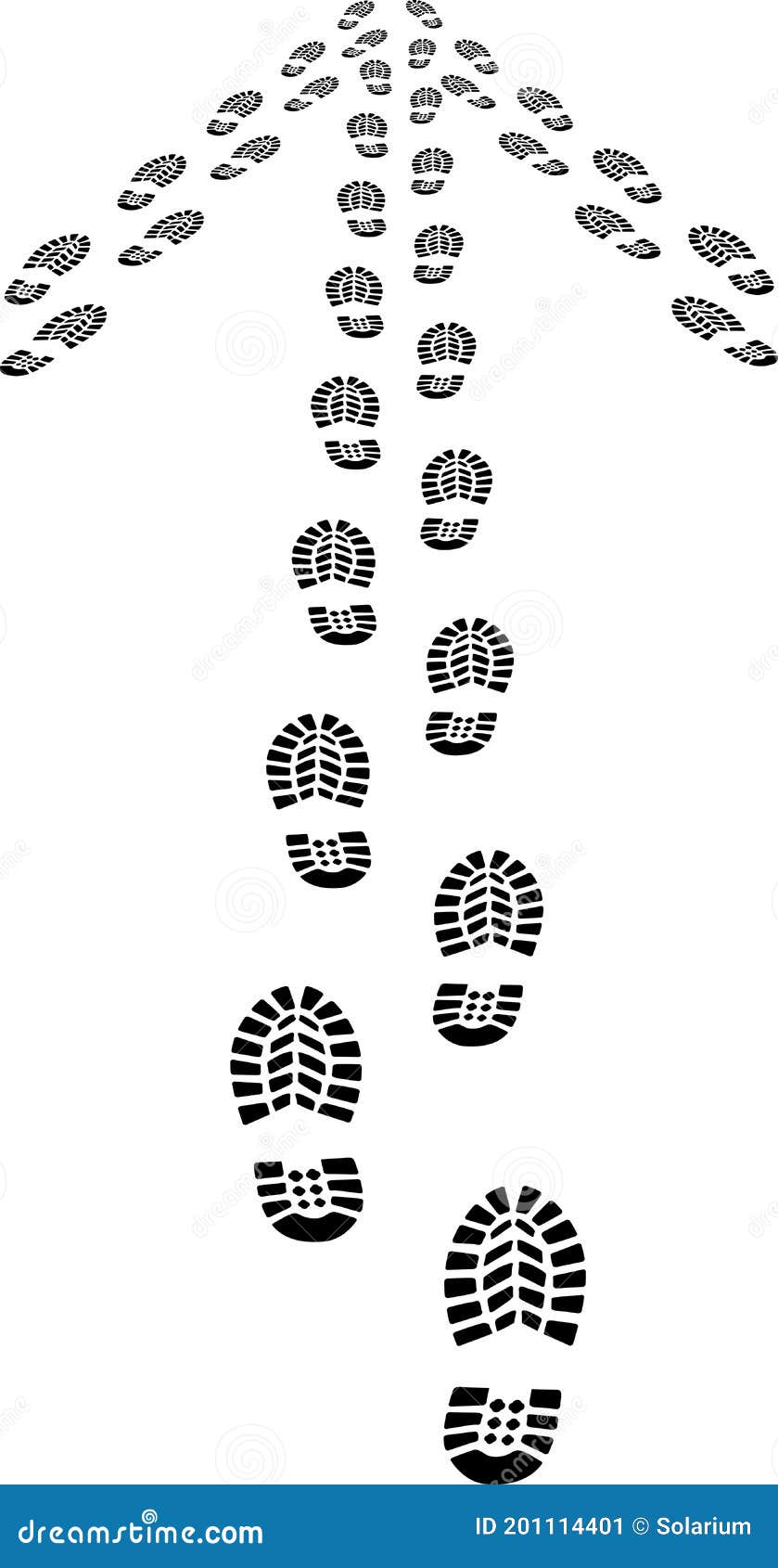 Arrow stock vector. Illustration of footprints, protector - 201114401