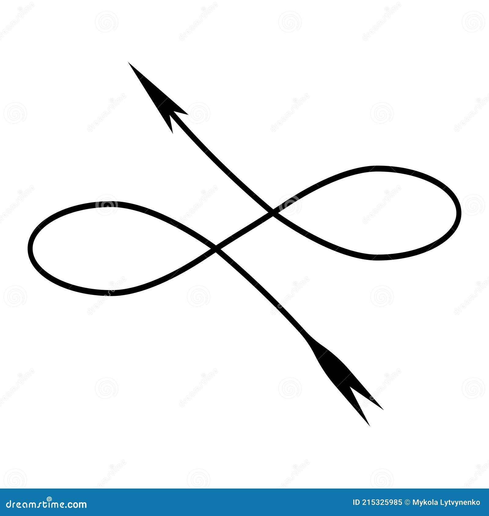 Arrow Shape of Infinity, Direction Vector of Complex Infinite Path ...