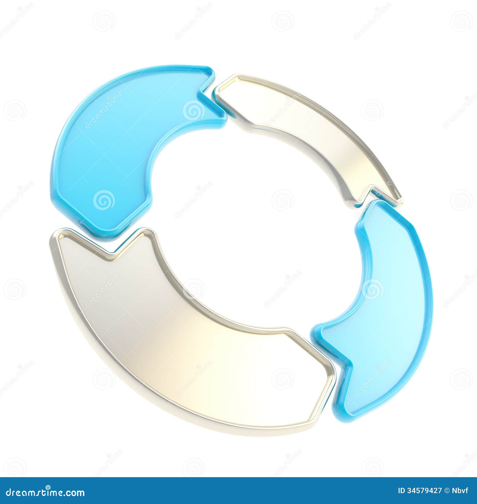 Arrow Shape Tags Forming Circle Copyspace Emblem Stock Illustration ...