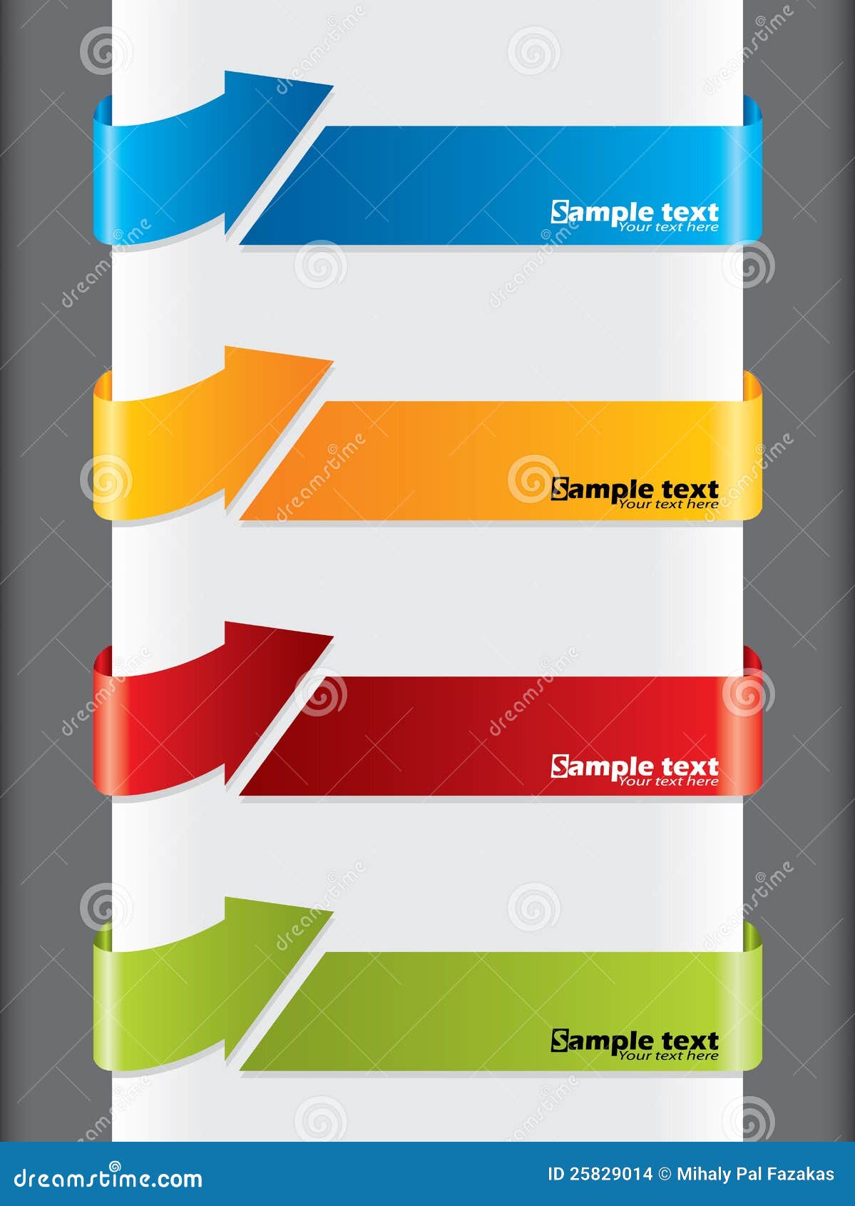 Arrow Shaped Advertising Labels Stock Vector - Illustration of commerce ...