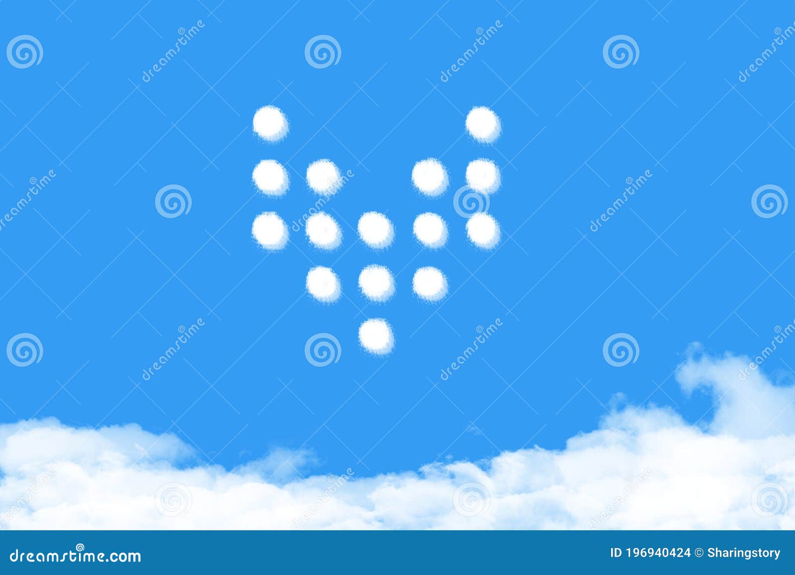 Arrow shaped cloud stock illustration. Illustration of cloud - 196940424