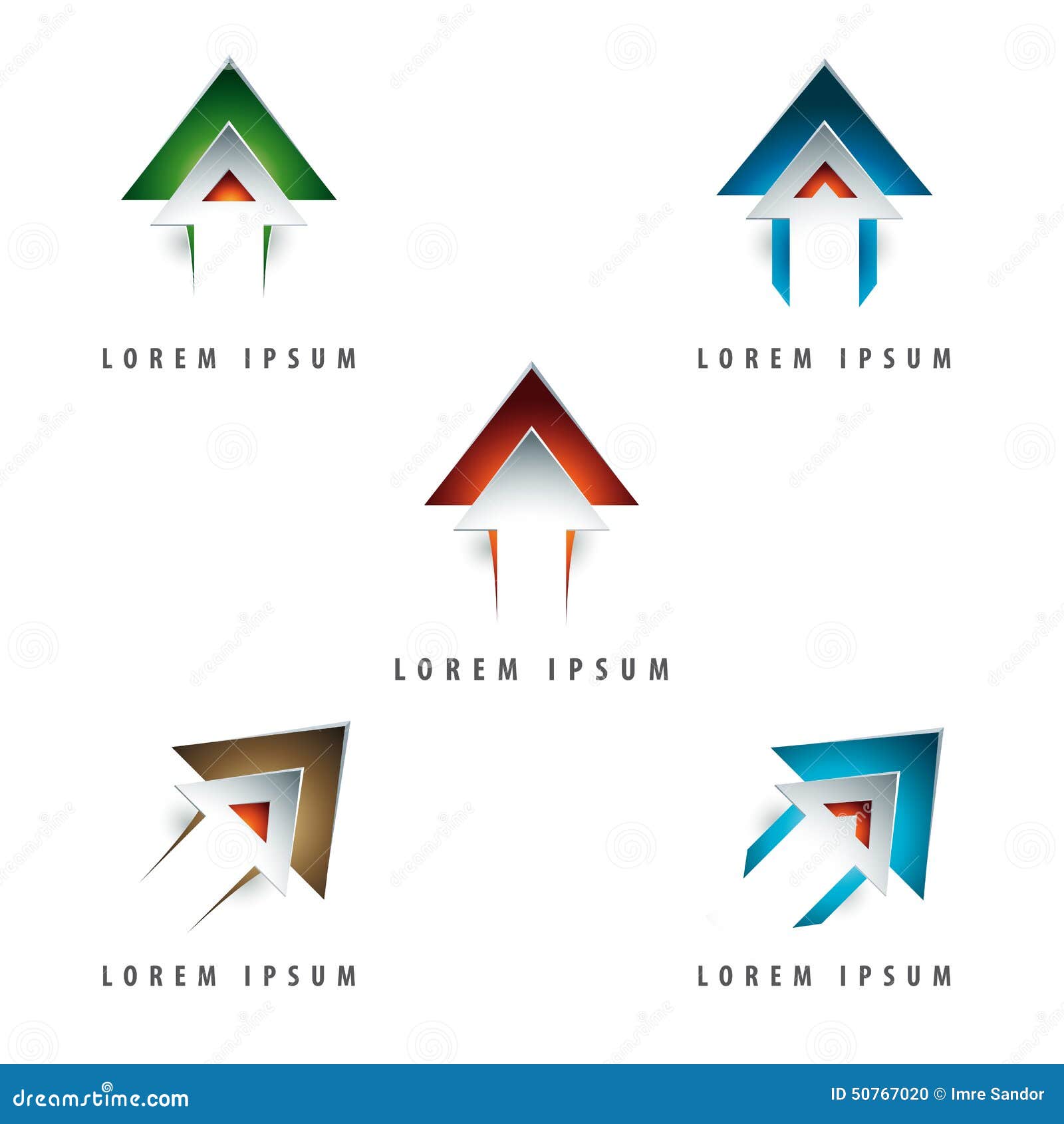 Arrow shaped logo stock vector. Illustration of editable - 50767020