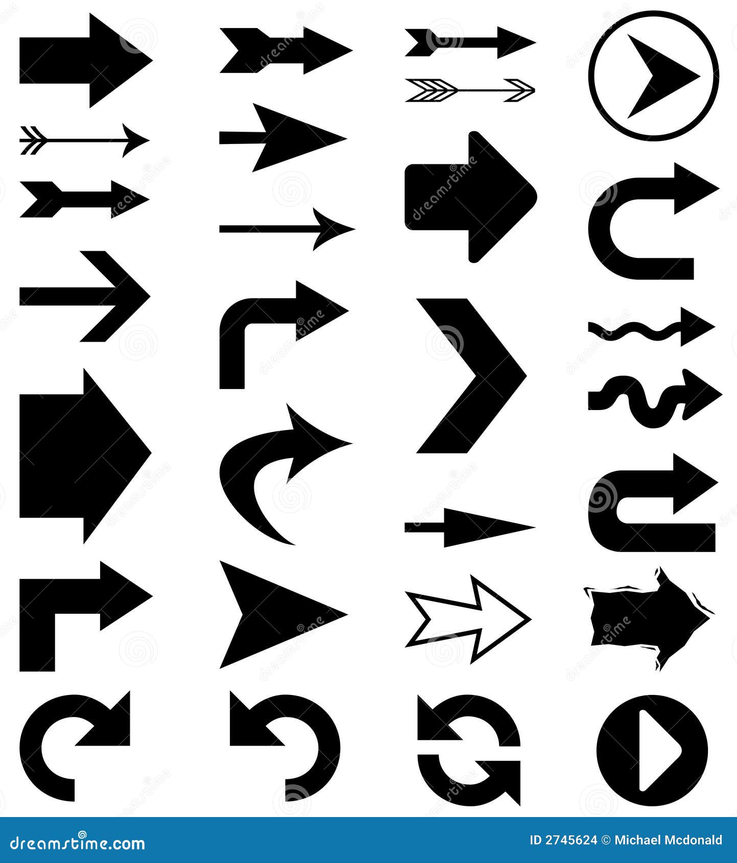 Arrow Shapes Stock Images - Image: 2745624