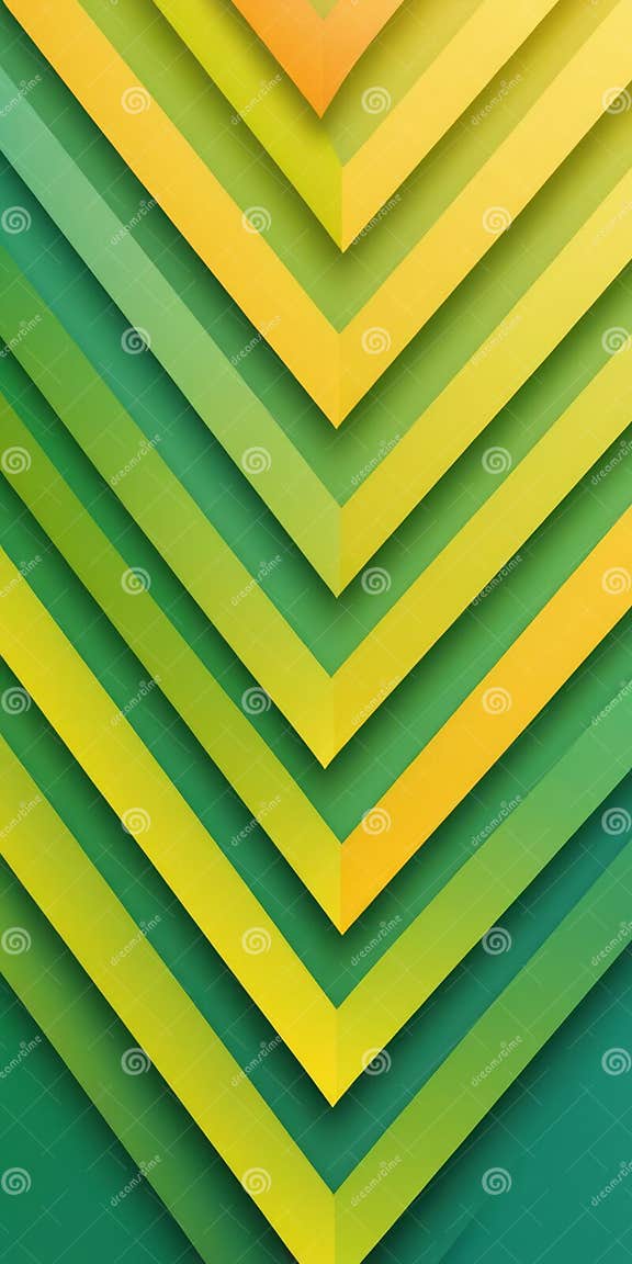 Arrow Shapes in Yellow Mediumspringgreen Stock Photo - Image of modern ...