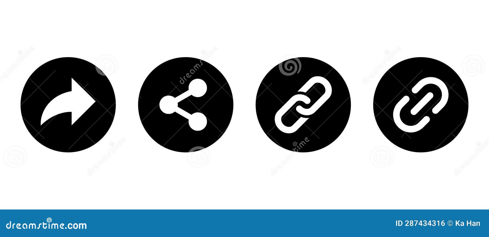Arrow Share and Link Button Icon Vector. Repost and Hyperlink Symbol ...