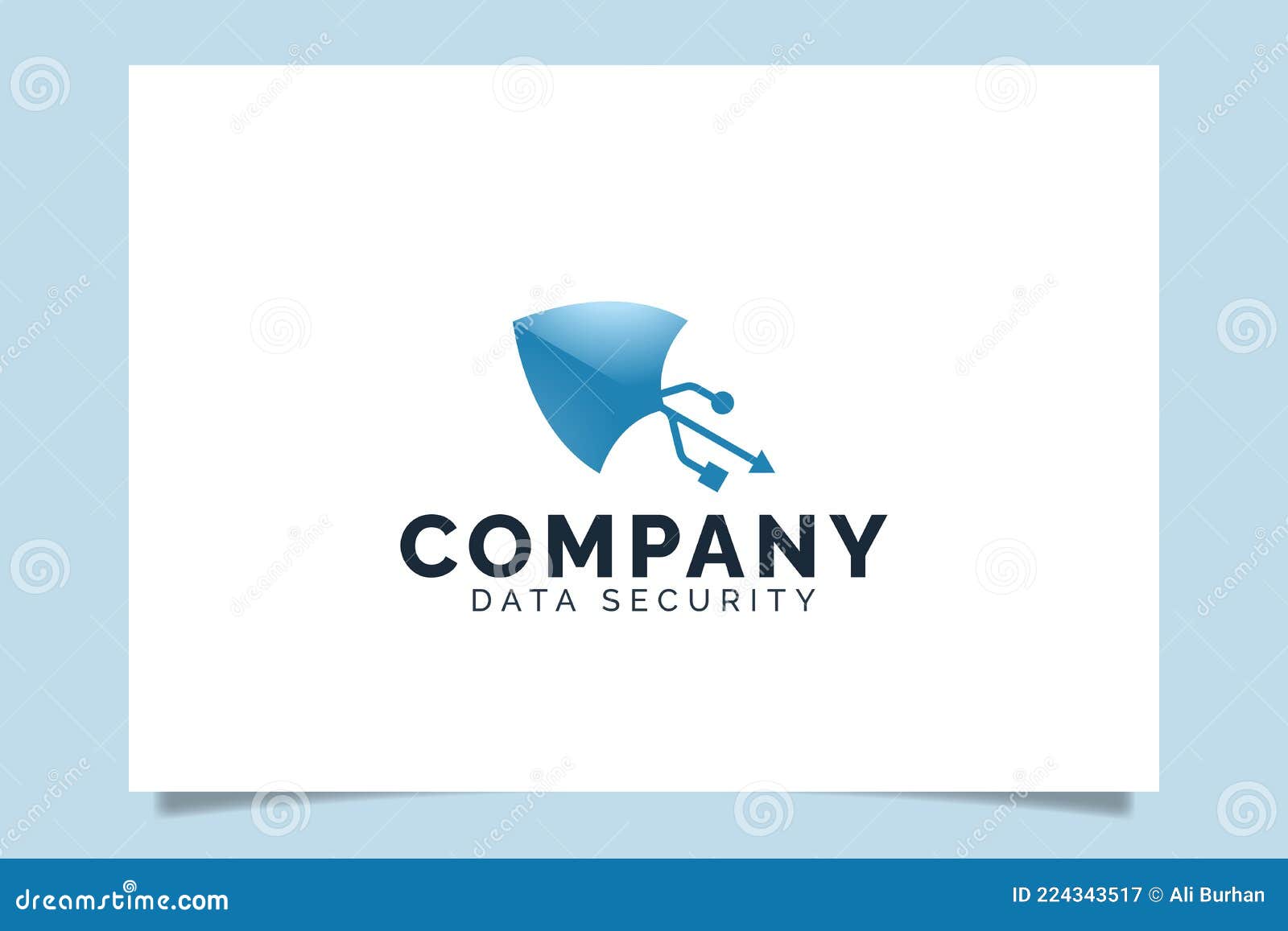 ARROW SHIELD DATA SECURITY LOGO 5 Stock Vector - Illustration of ...