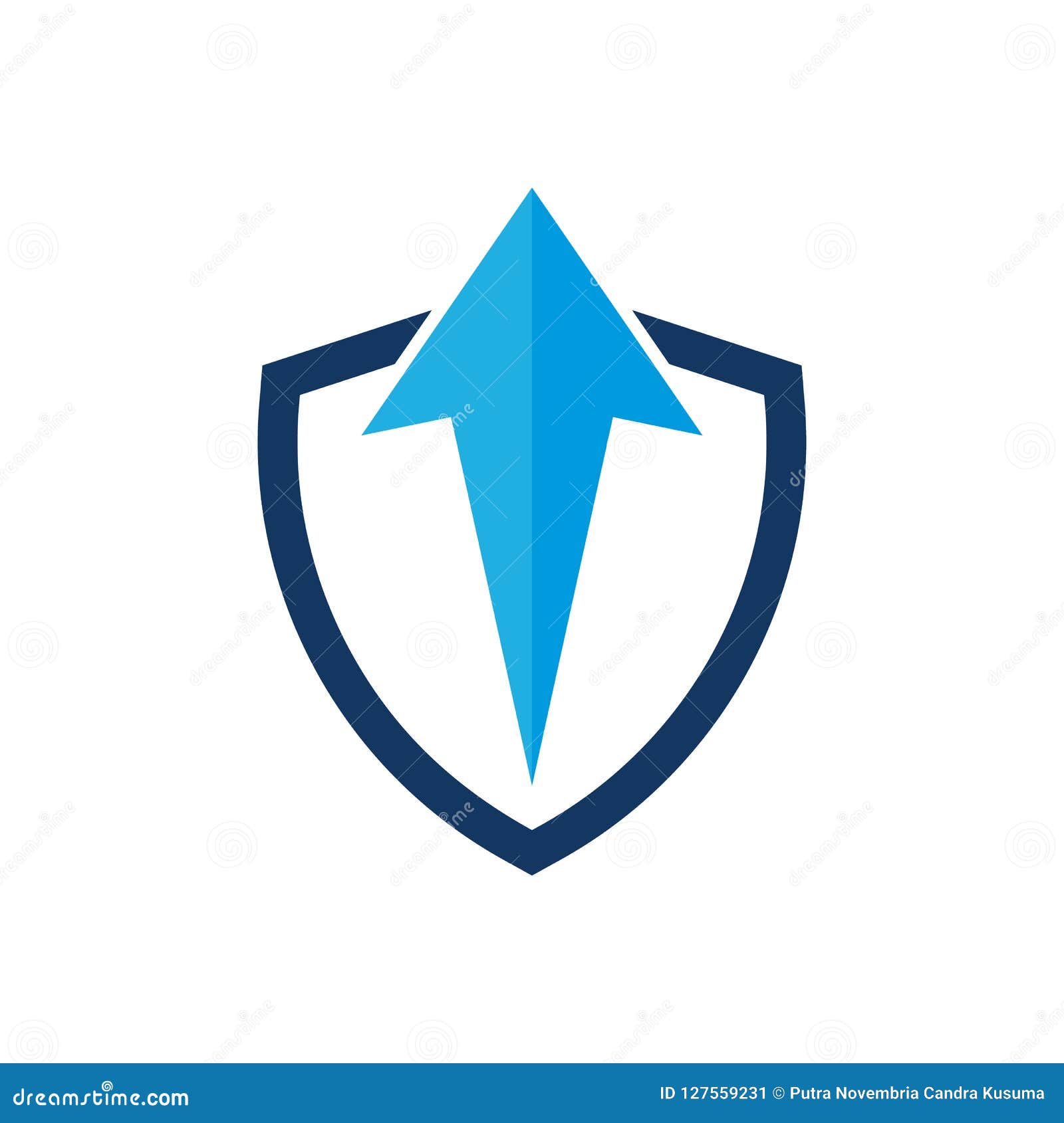 Arrow Shield Logo Icon Design Stock Vector - Illustration of direction ...
