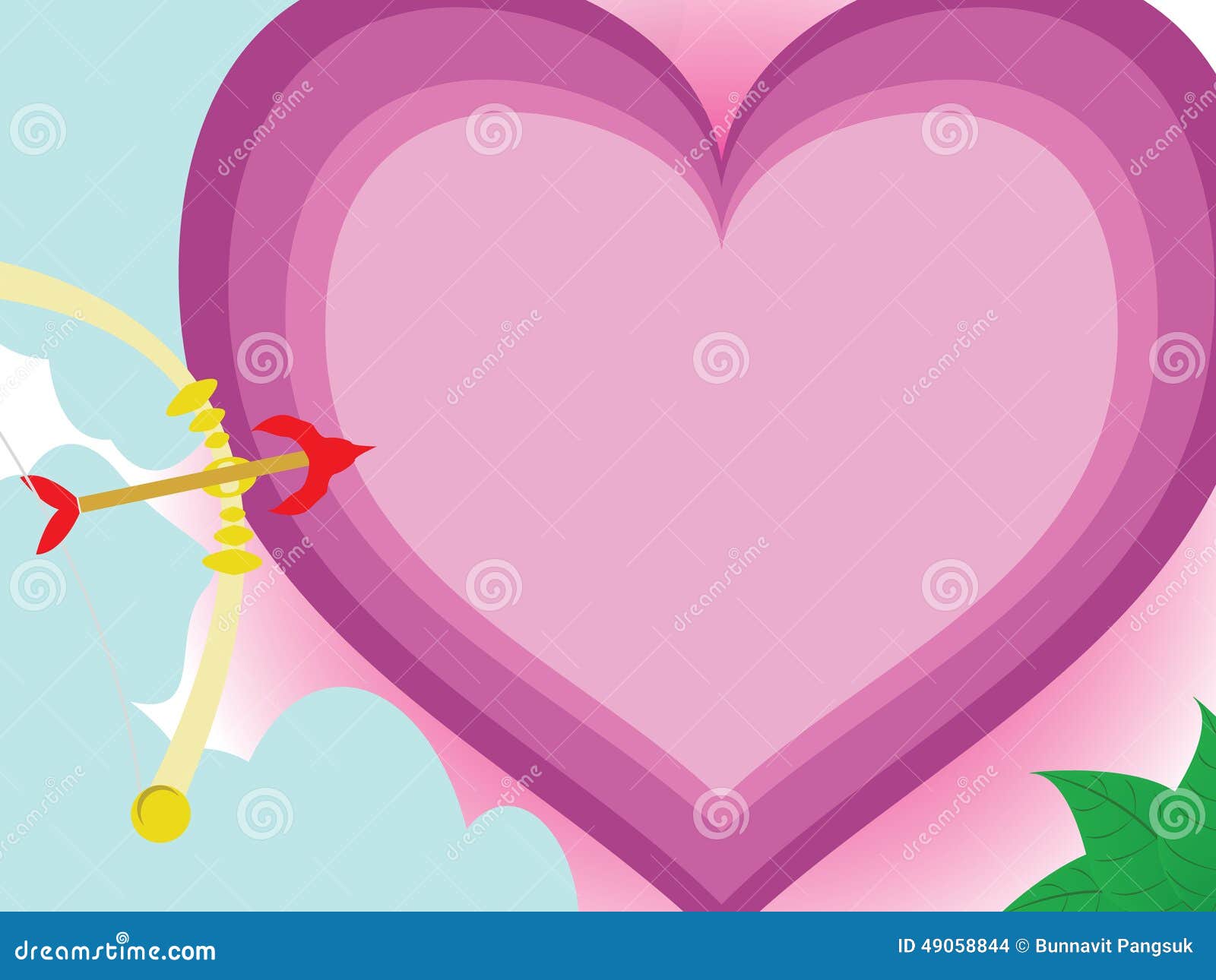 The arrow stock illustration. Illustration of valentines - 49058844
