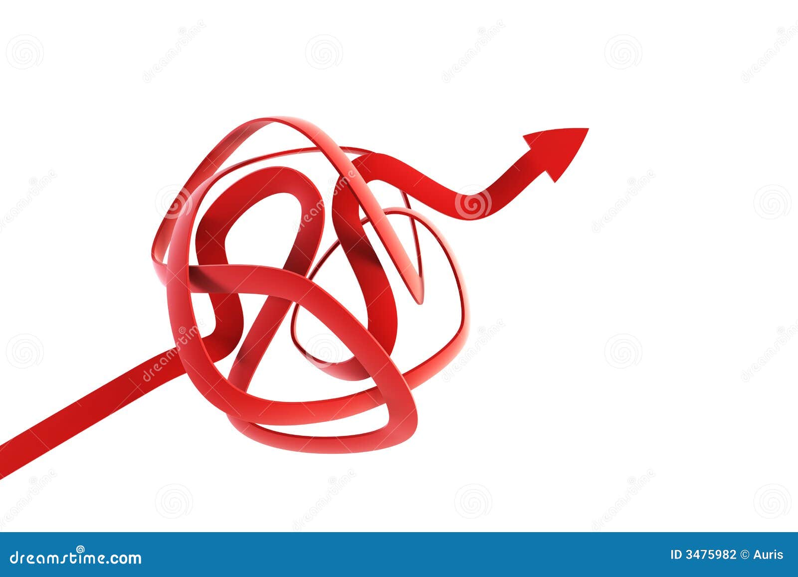 Arrow show the solution stock illustration. Illustration of moving ...
