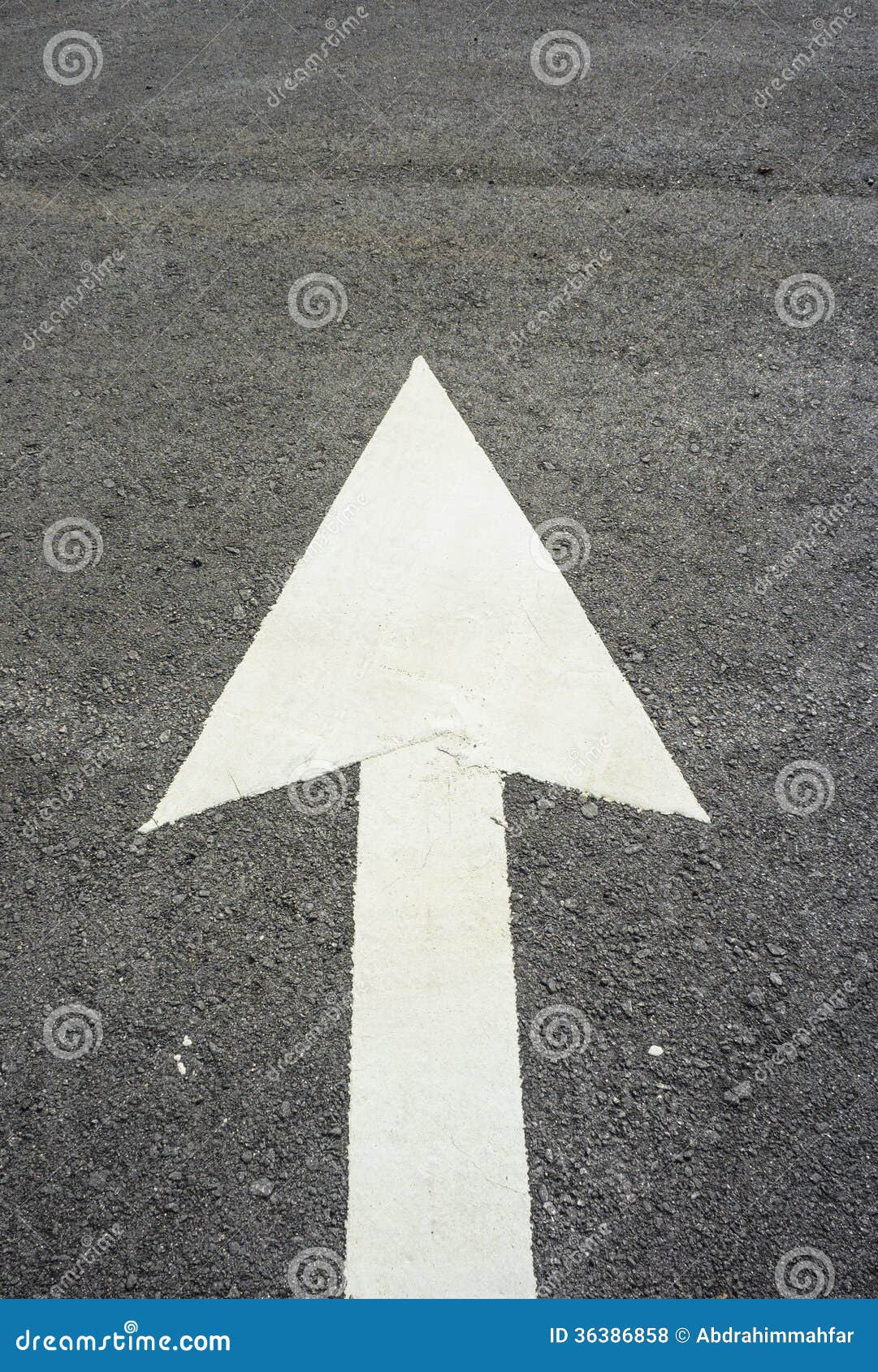 Arrow Sign on Asphalt Road. Stock Photo - Image of line, road: 36386858