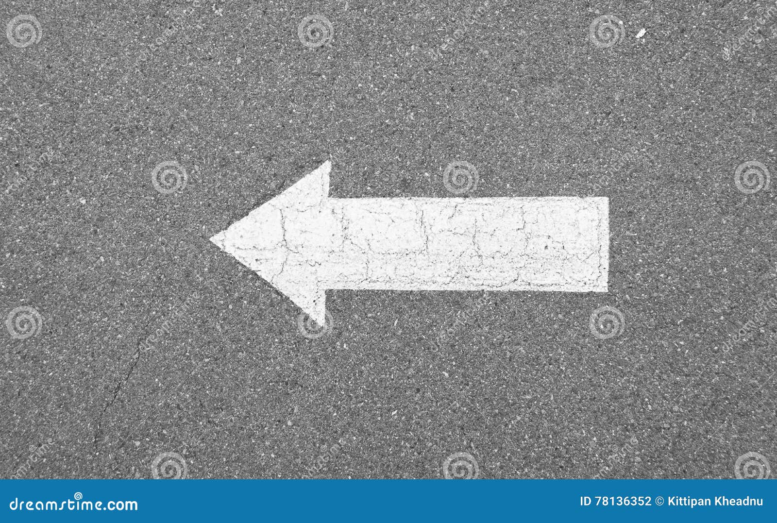 Arrow Sign on Concrete Texture Road Stock Photo - Image of outdoor ...