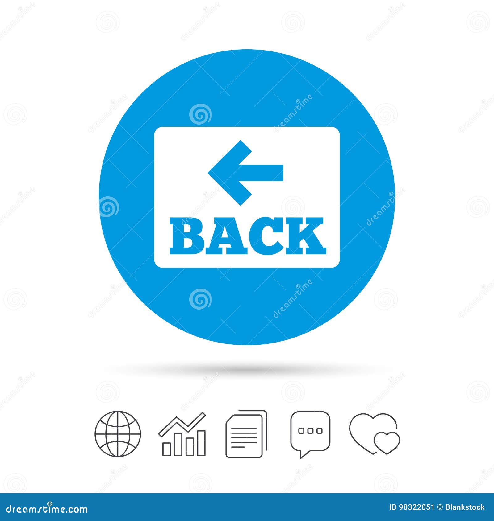 Arrow Sign Icon. Back Button. Navigation Symbol Stock Vector ...