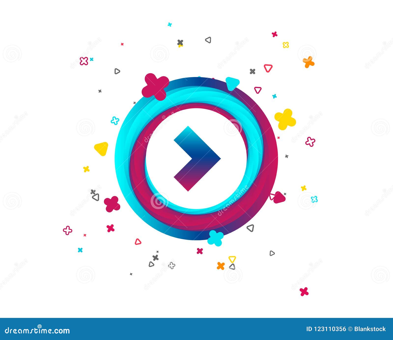 Arrow Sign Icon. Next Button. Navigation Symbol Stock Vector ...