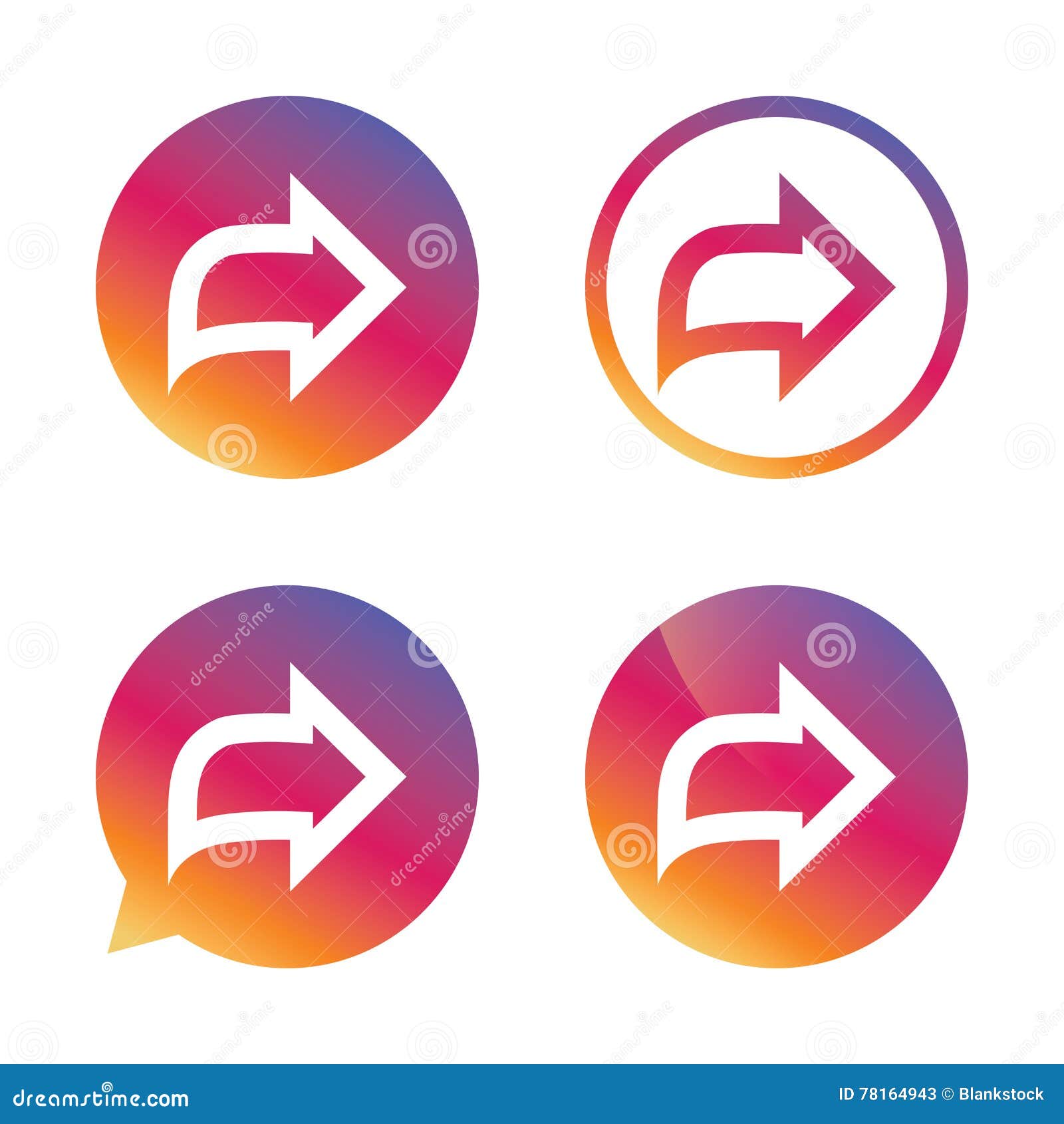 Arrow Sign Icon. Next Button. Navigation Symbol Stock Vector ...