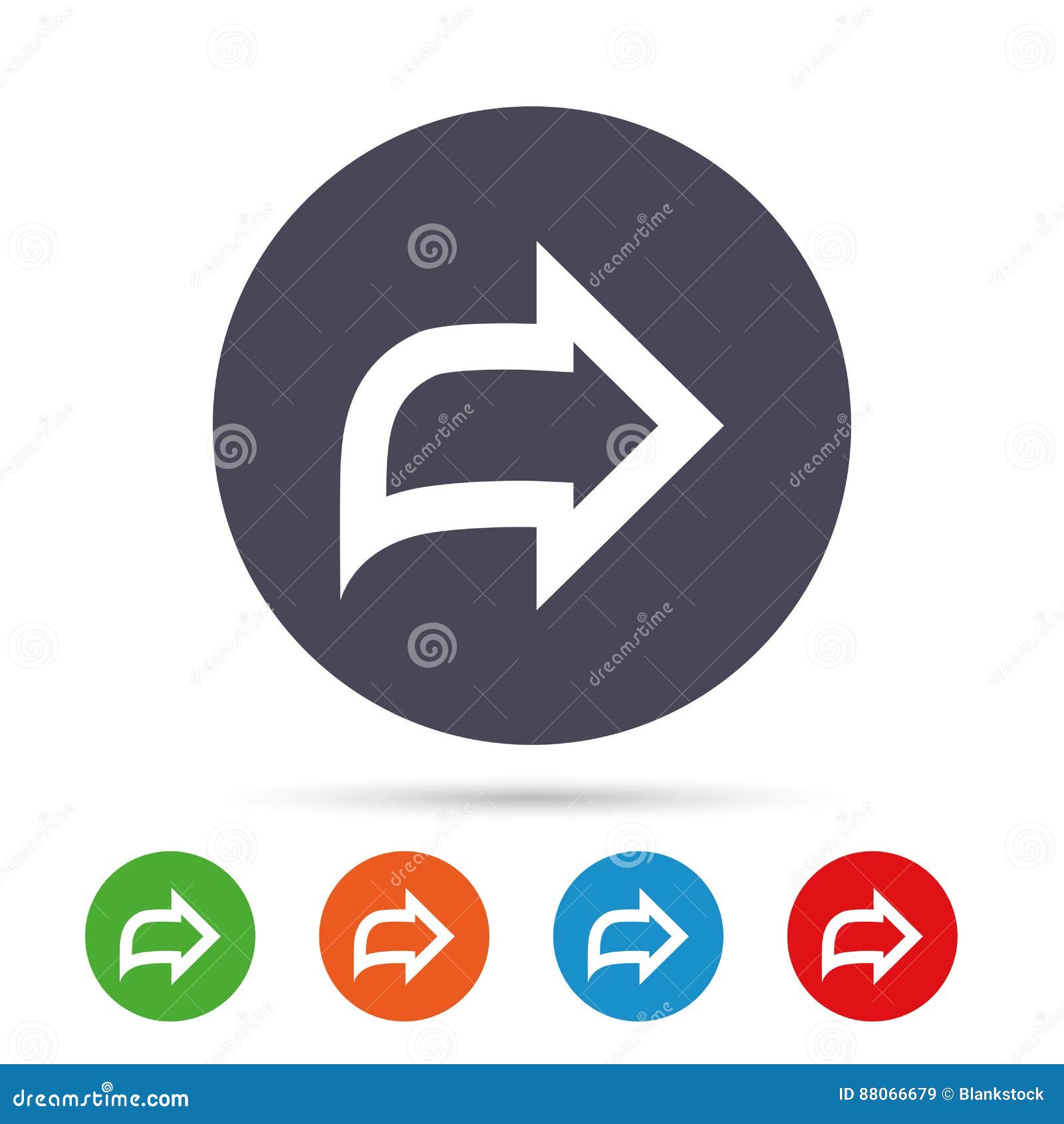 Arrow Sign Icon. Next Button. Navigation Symbol Stock Vector ...