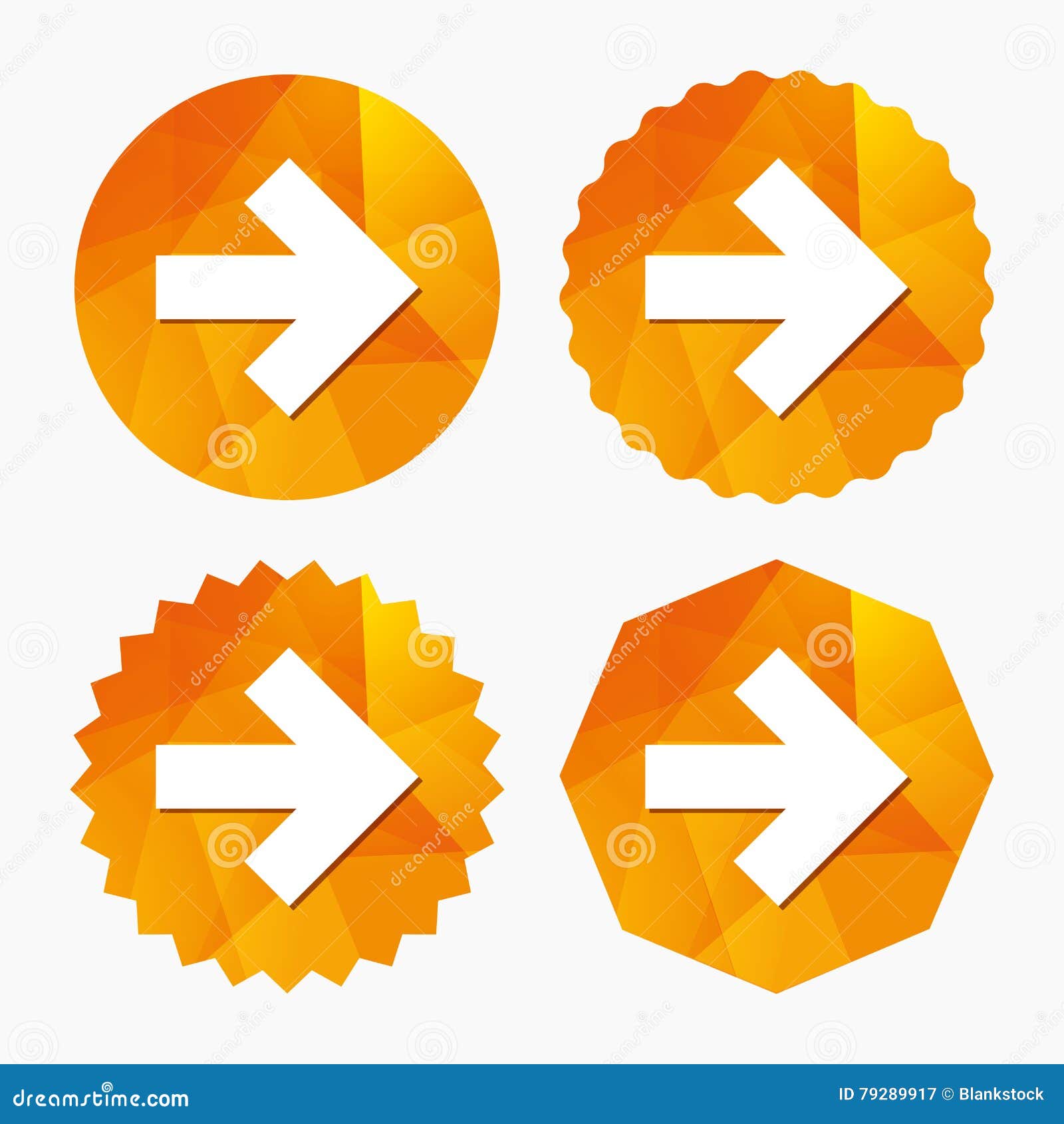 Arrow Sign Icon. Next Button. Navigation Symbol Stock Vector ...