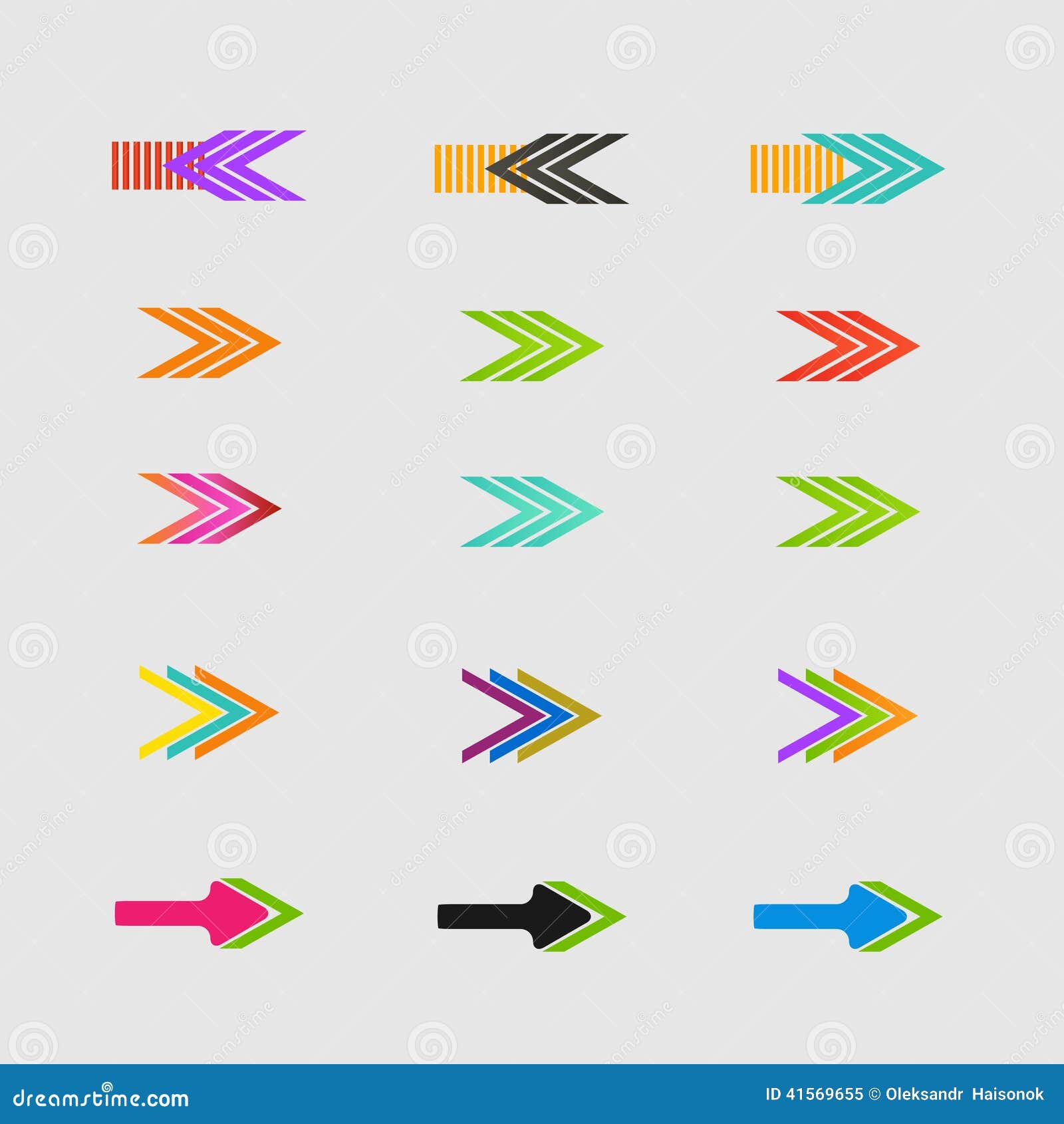 Arrow Sign Icon Set. Vector Design Eps10 Stock Vector - Illustration of ...