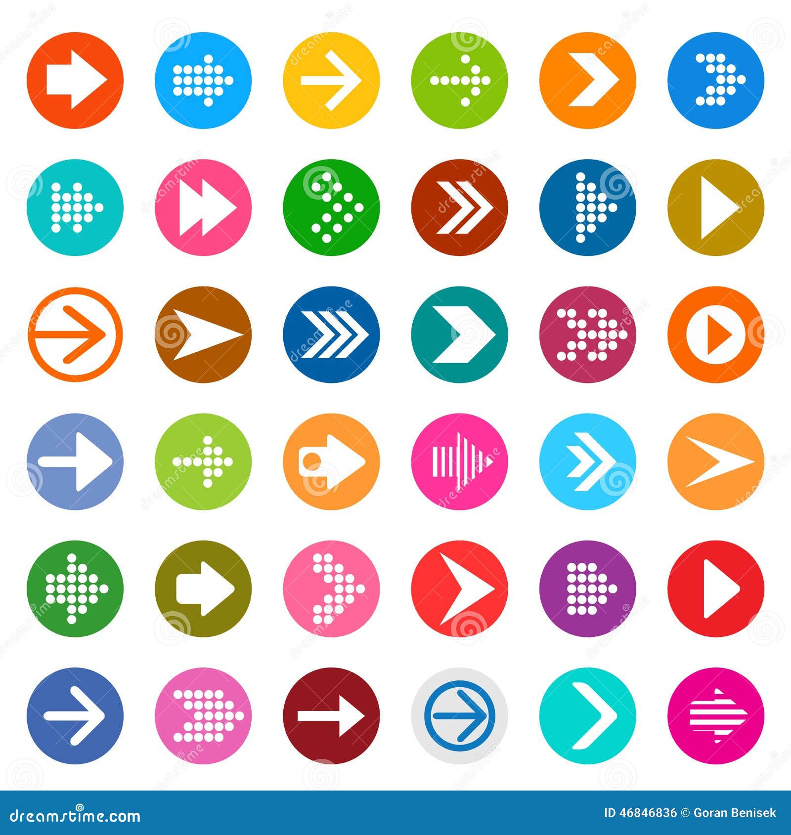 Arrow Icon In Trendy Flat Style Isolated On White Background. Arrow ...