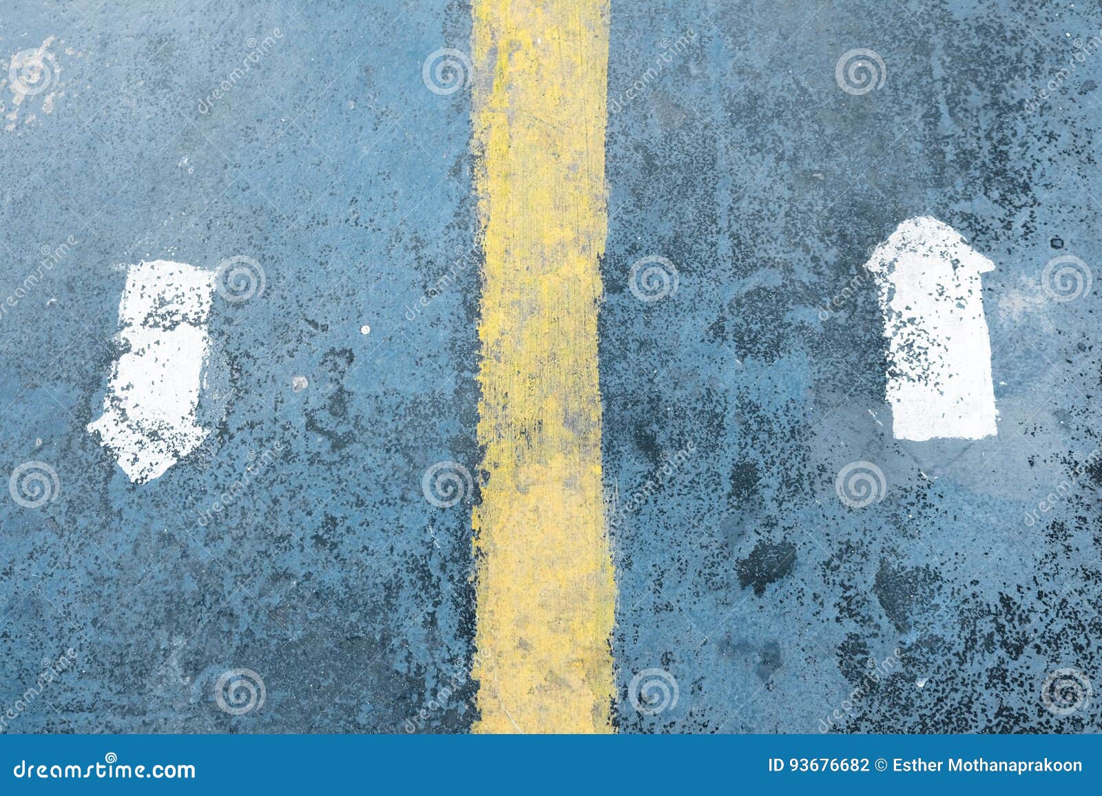 Arrow Sign Marks As Direction on the Dirty Pathway Stock Photo - Image ...