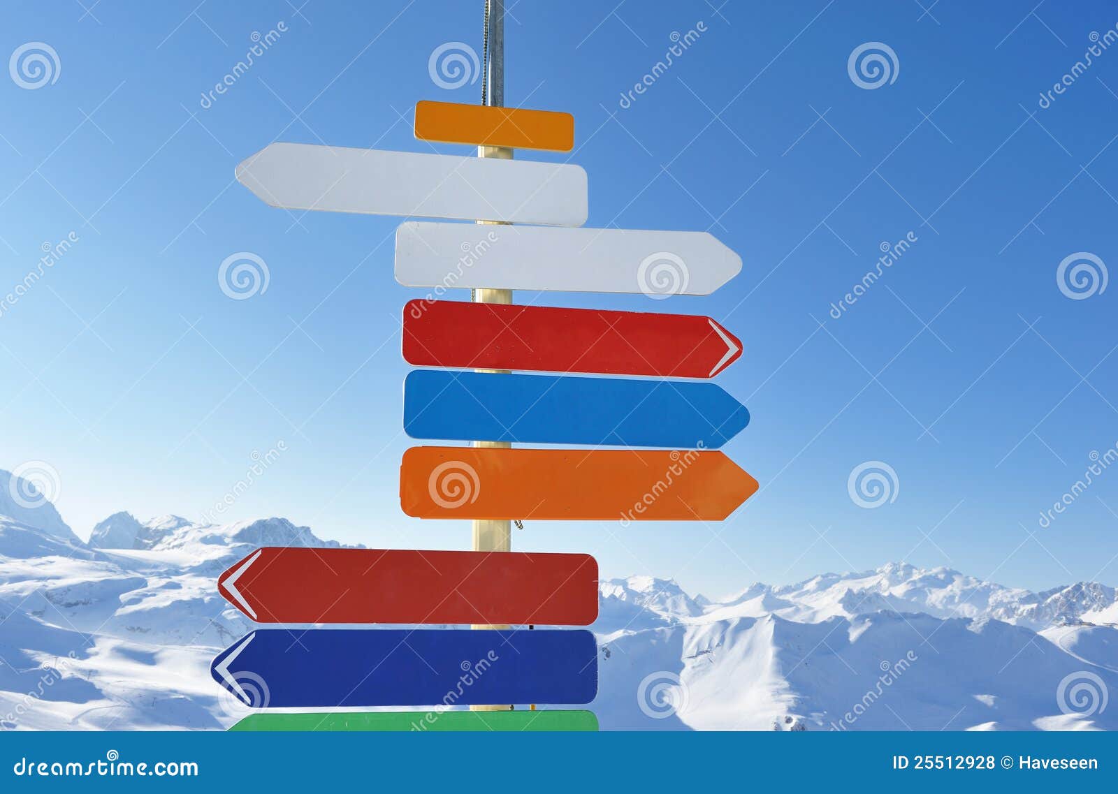 Arrow sign in mountains stock photo. Image of rock, landscape - 25512928