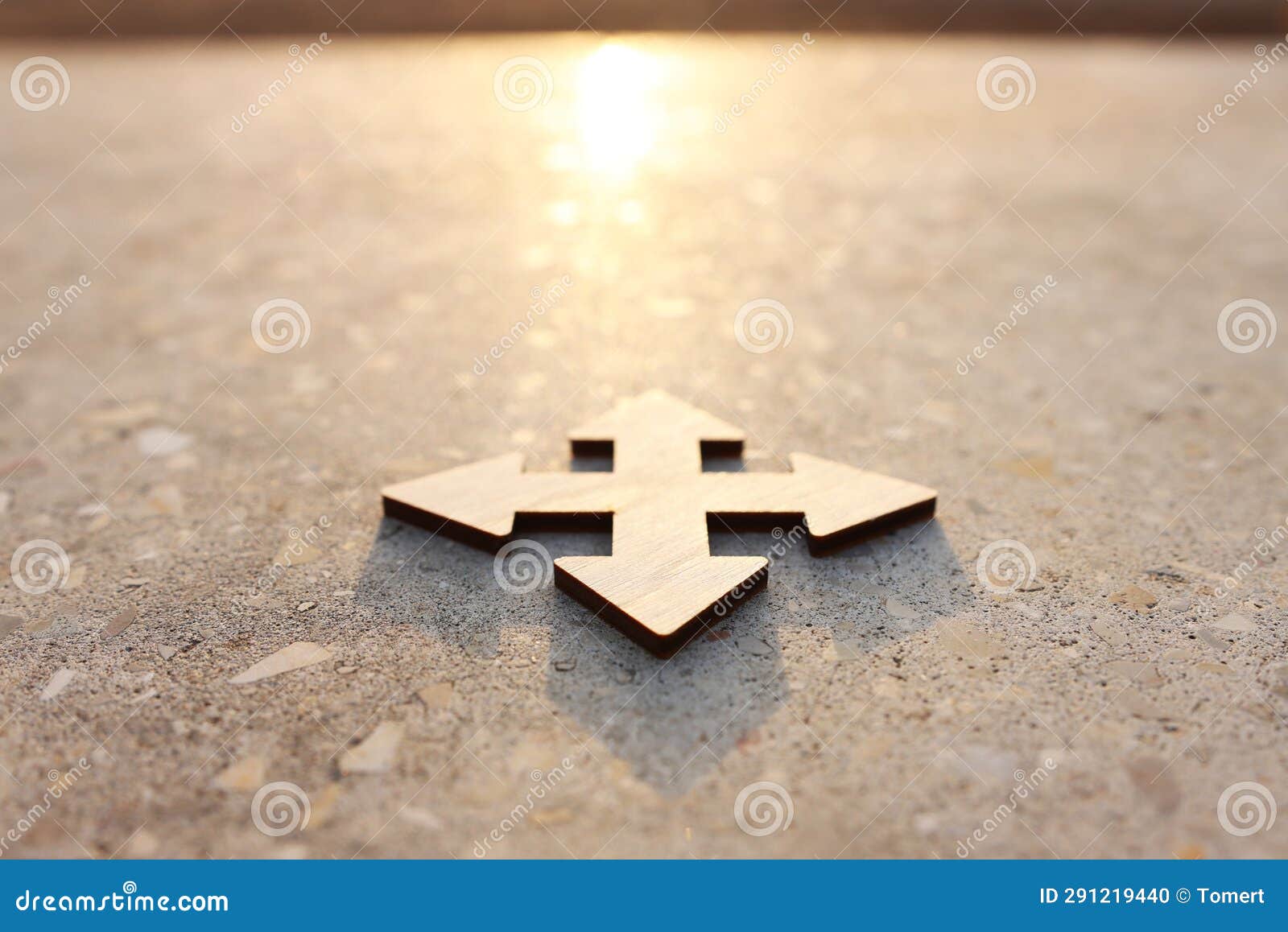 Arrow Sign Pointing Ahead. Concept of Challenge and Looking Forward ...