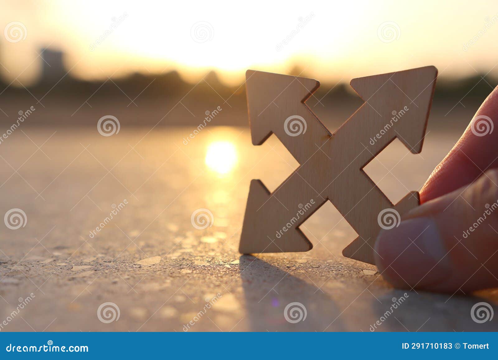 Arrow Sign Pointing Ahead. Concept of Challenge and Looking Forward ...