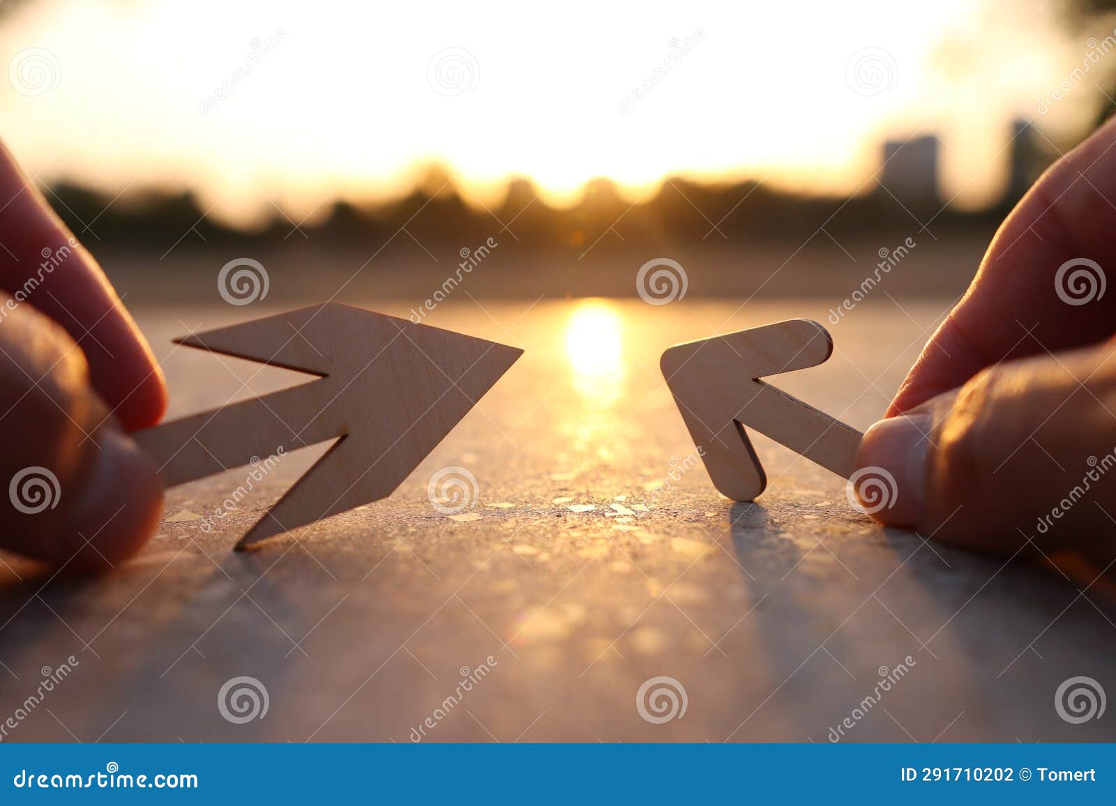 Arrow Sign Pointing Ahead. Concept of Challenge and Looking Forward ...