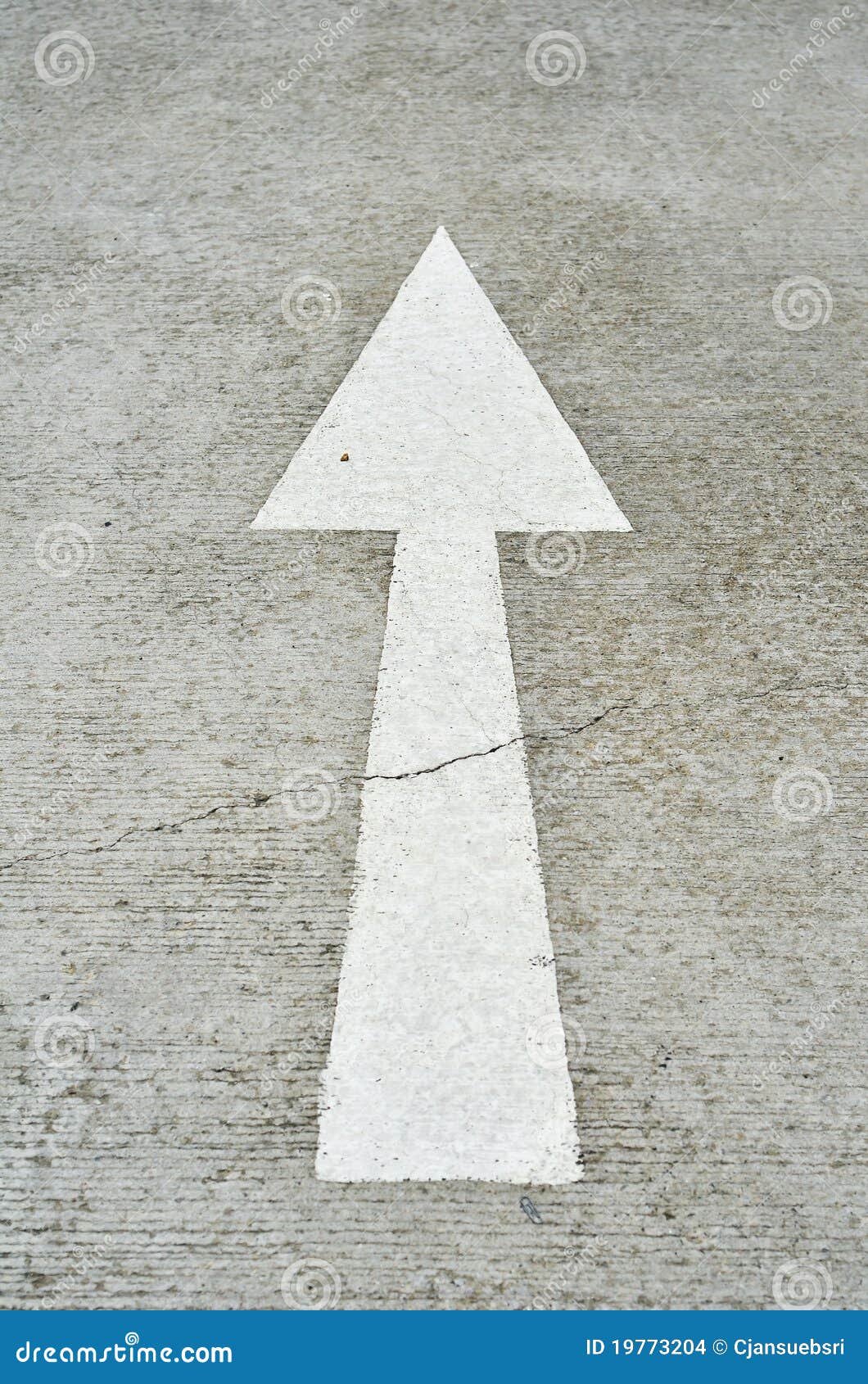 Arrow Sign on Street stock photo. Image of path, drive - 19773204