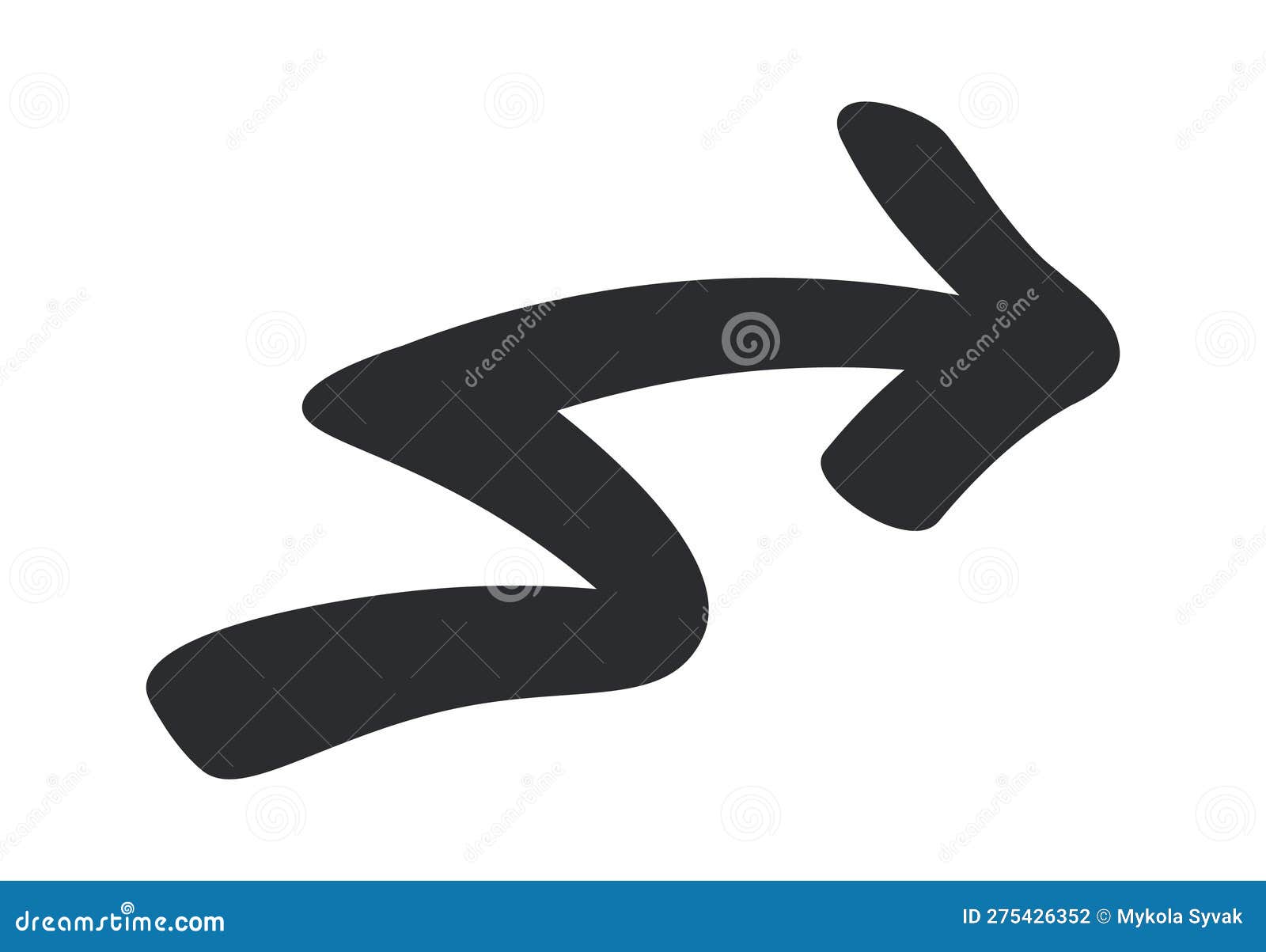 Arrow Sign Street Art stock vector. Illustration of direction - 275426352