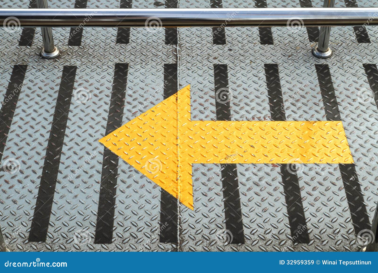 Arrow sign on walking path stock image. Image of direction - 32959359