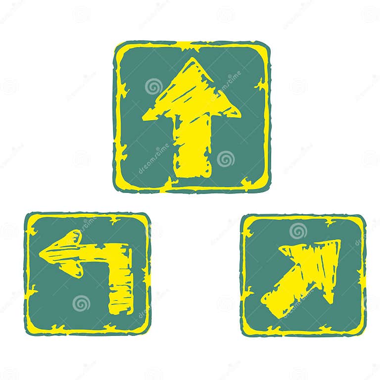 Arrow signals stock vector. Illustration of editable - 36002656