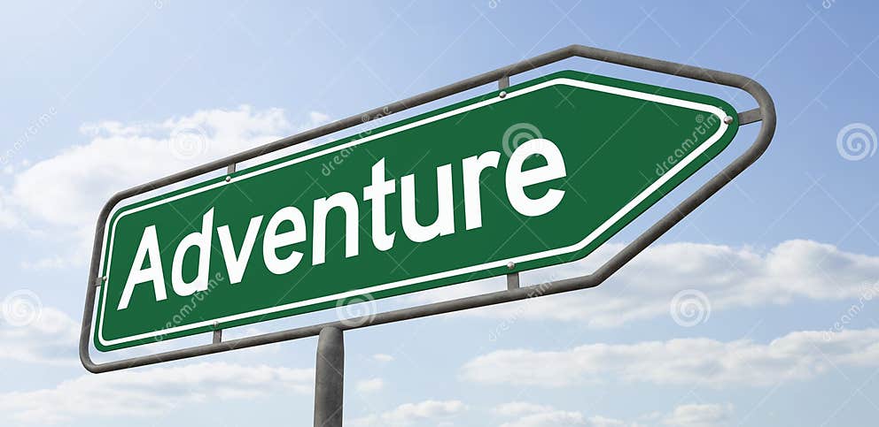 Arrow Signpost Adventure stock illustration. Illustration of board ...