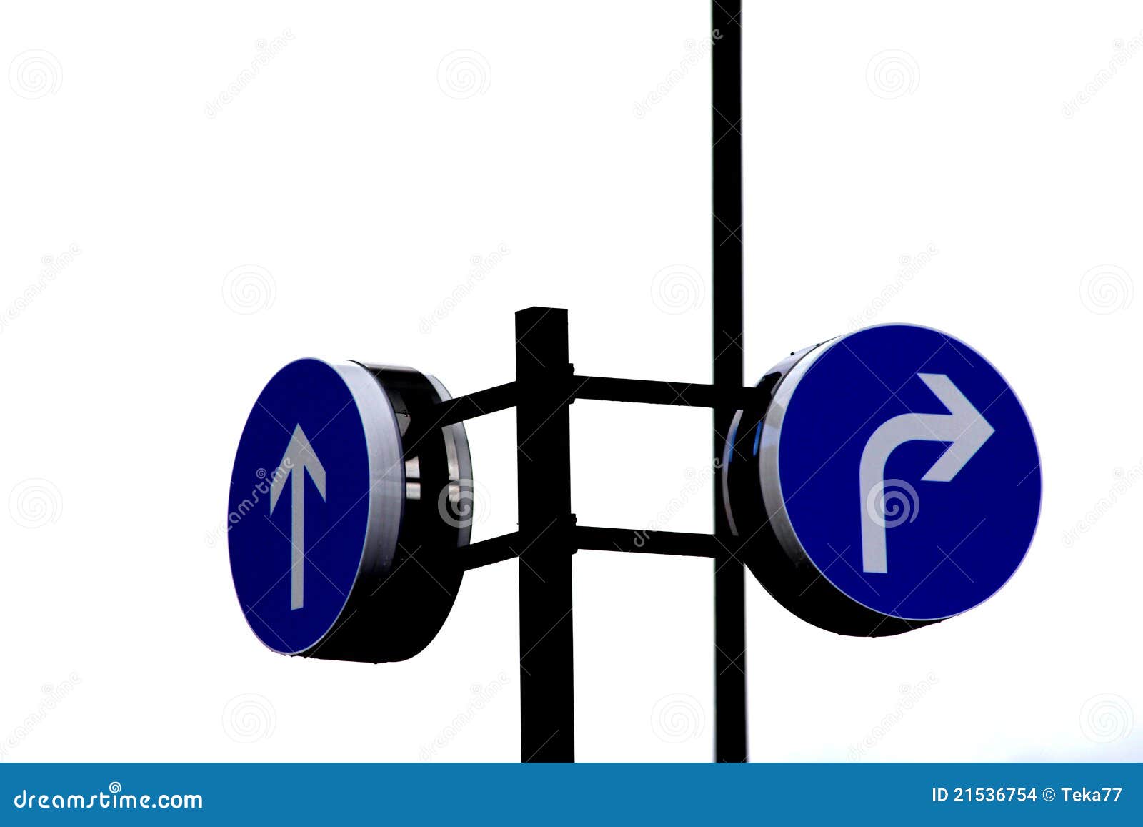 Arrow signs stock photo. Image of blue, arrow, isolated - 21536754
