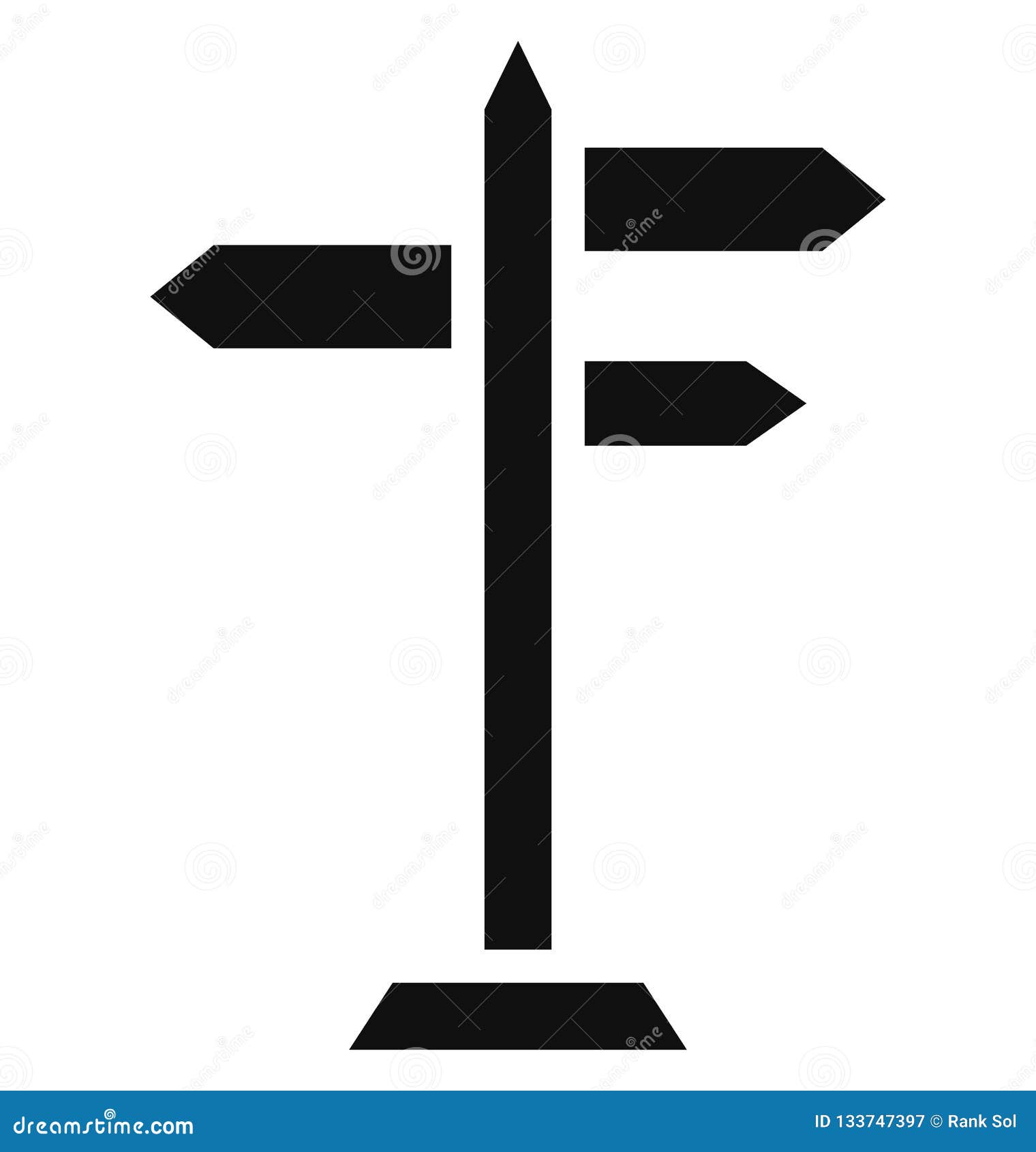 Arrow Signs, Direction Post Isolated Vector Icon that Can Be Easily ...