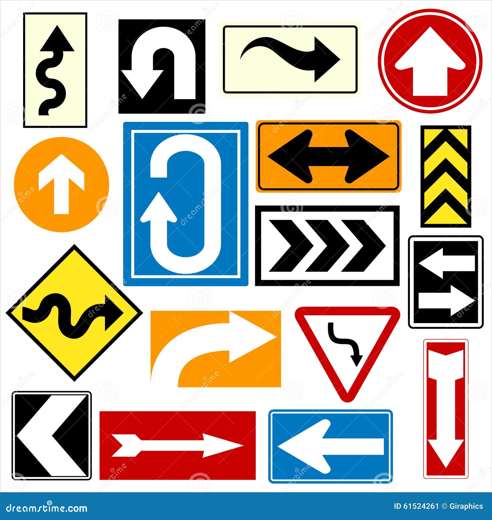 Arrow Signs stock vector. Illustration of vector, arrow - 61524261