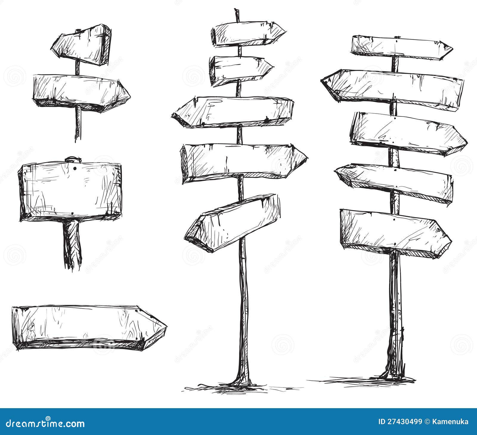 Arrow Signs Vector Drawing Stock Illustrations – 3,297 Arrow Signs ...