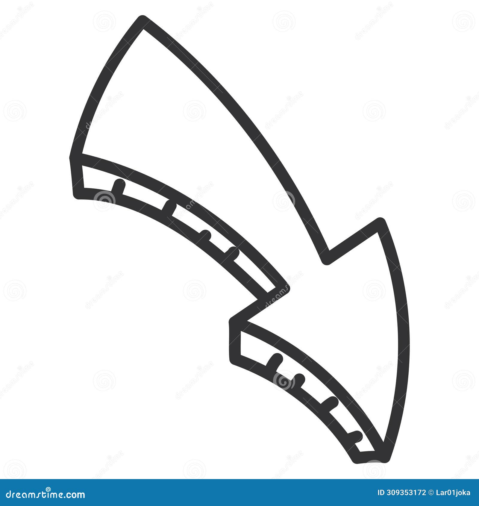Arrow Sketch Icon Hand Draw Vector Stock Illustration - Illustration of ...