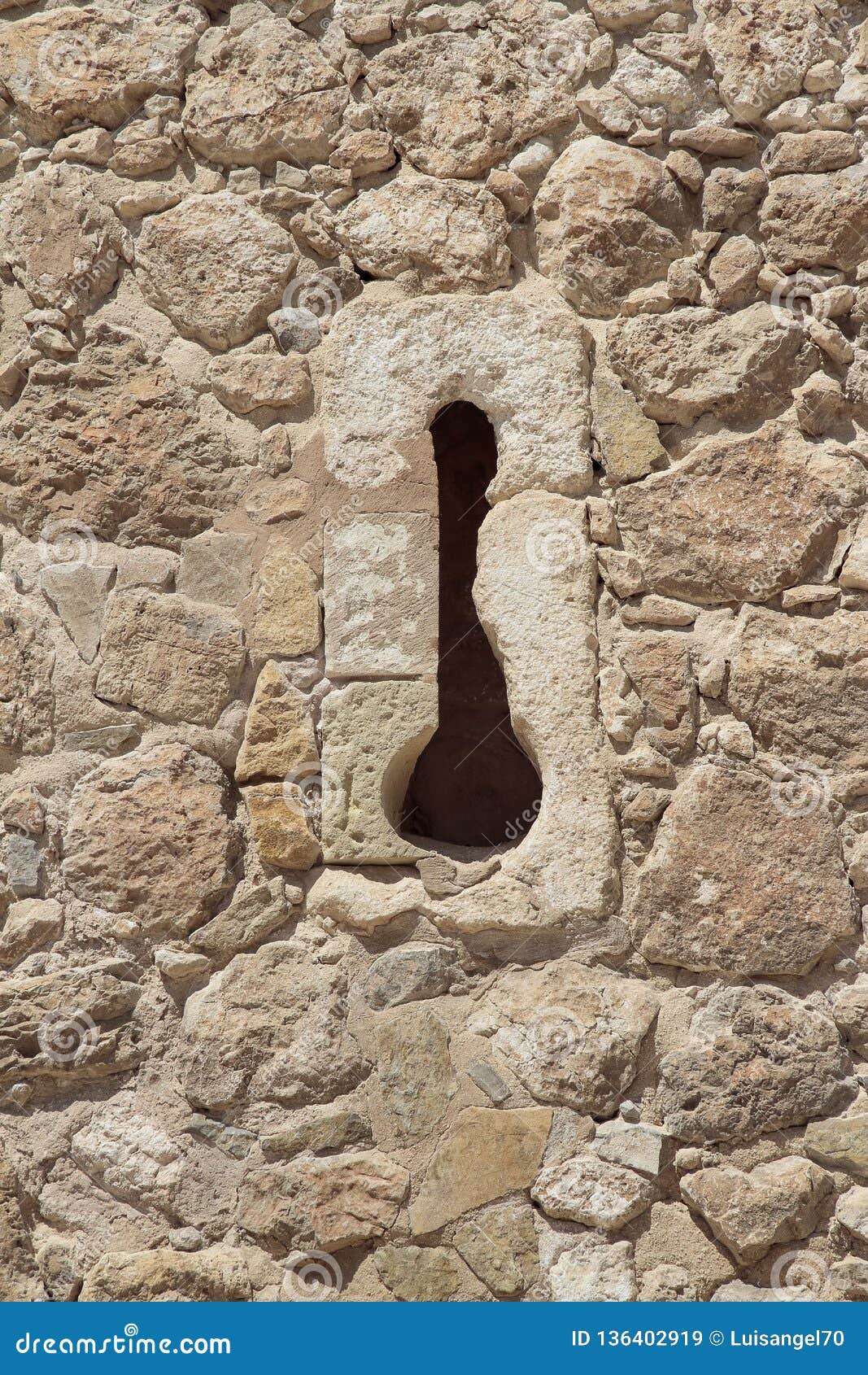 Arrow Slit in the Stone Wall of a Castle Stock Image - Image of bays ...
