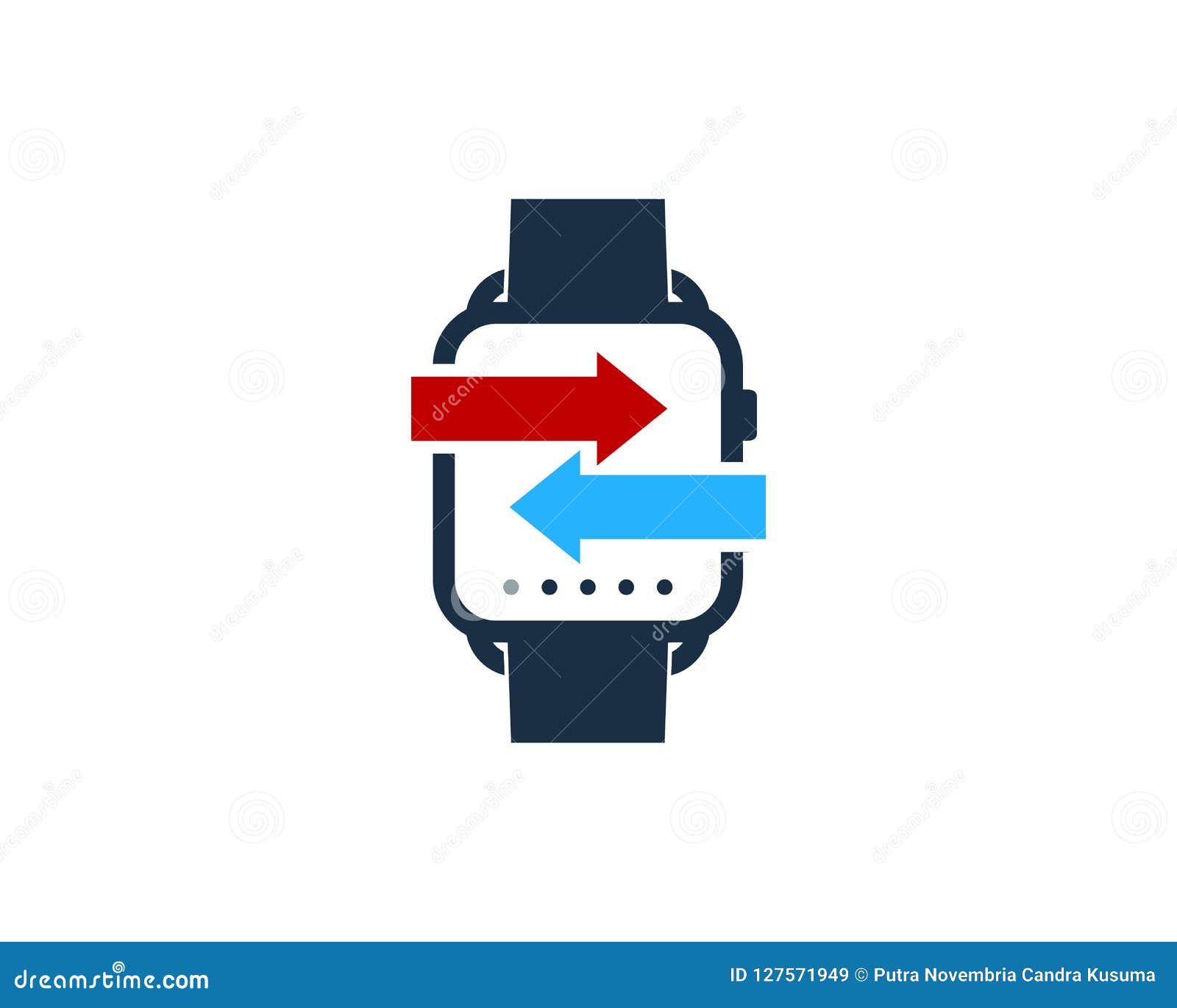 Arrow Smart Watch Logo Icon Design Stock Vector - Illustration of hour ...