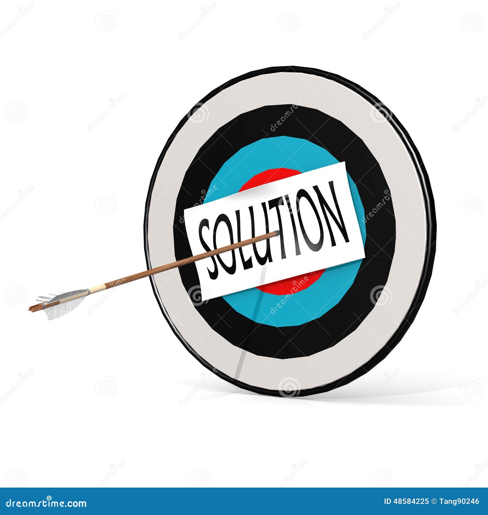 Arrow, solution and board stock illustration. Illustration of word ...