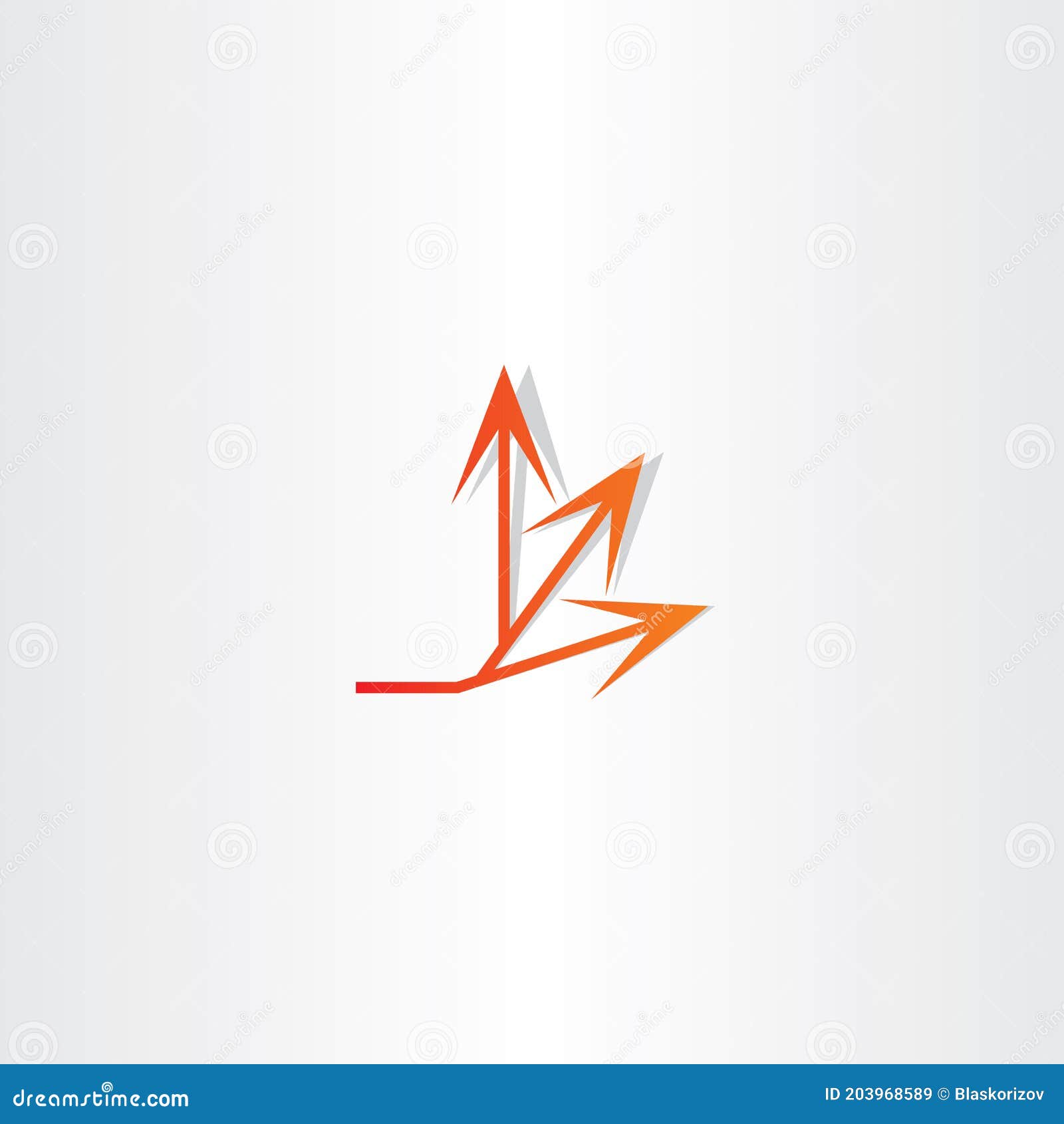 Arrow Spread Vector Icon Design Stock Vector - Illustration of index ...
