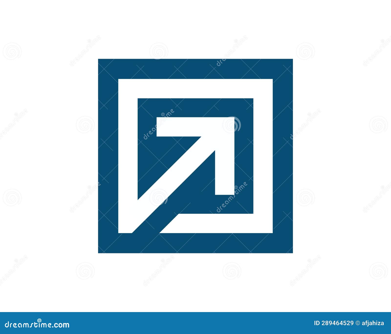 Arrow Square Logo Icon Template Stock Illustration - Illustration of ...