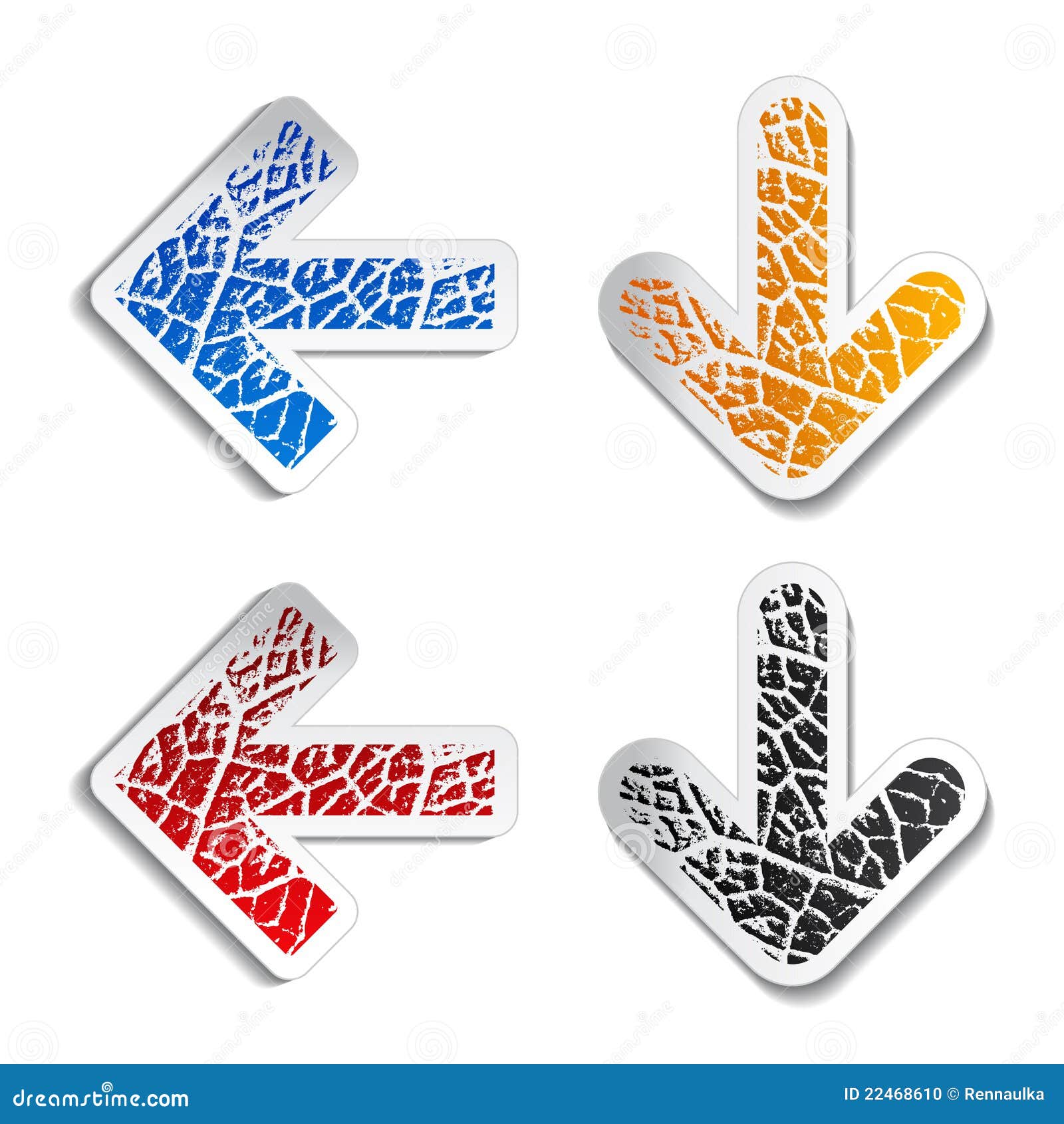 Arrow stickers stock vector. Illustration of link, concept - 22468610